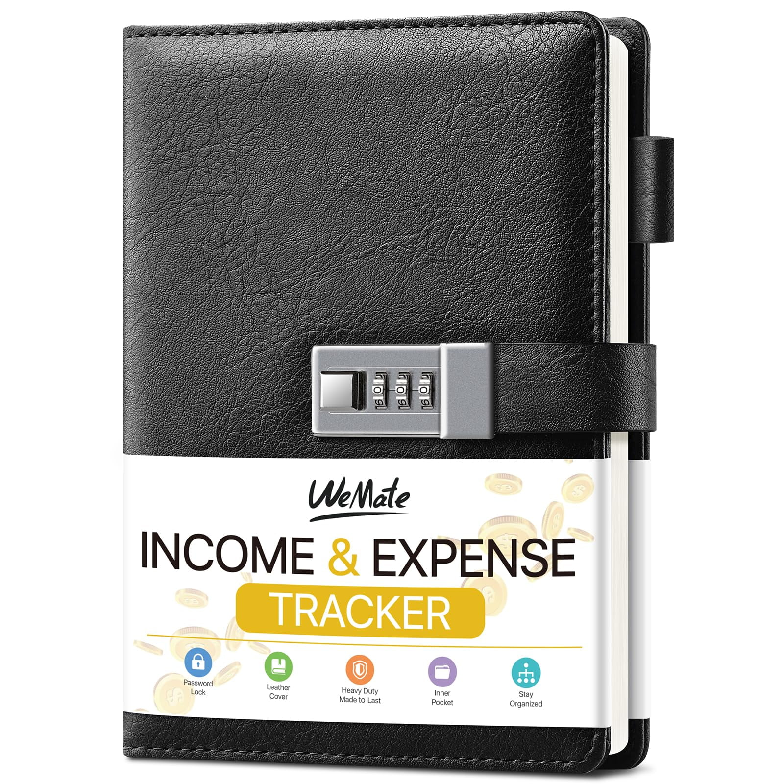 WEMATE Income & Expense Tracker, Accounting Ledger Book for Small ...