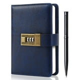 WEMATE Lock Notebook with Lock, Diary with Lock, Password Code, Pen ...