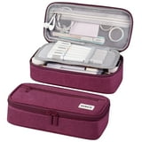 WEMATE Large Pencil Case with Zipper, Big Capacity, Canvas, 80 Pencils ...