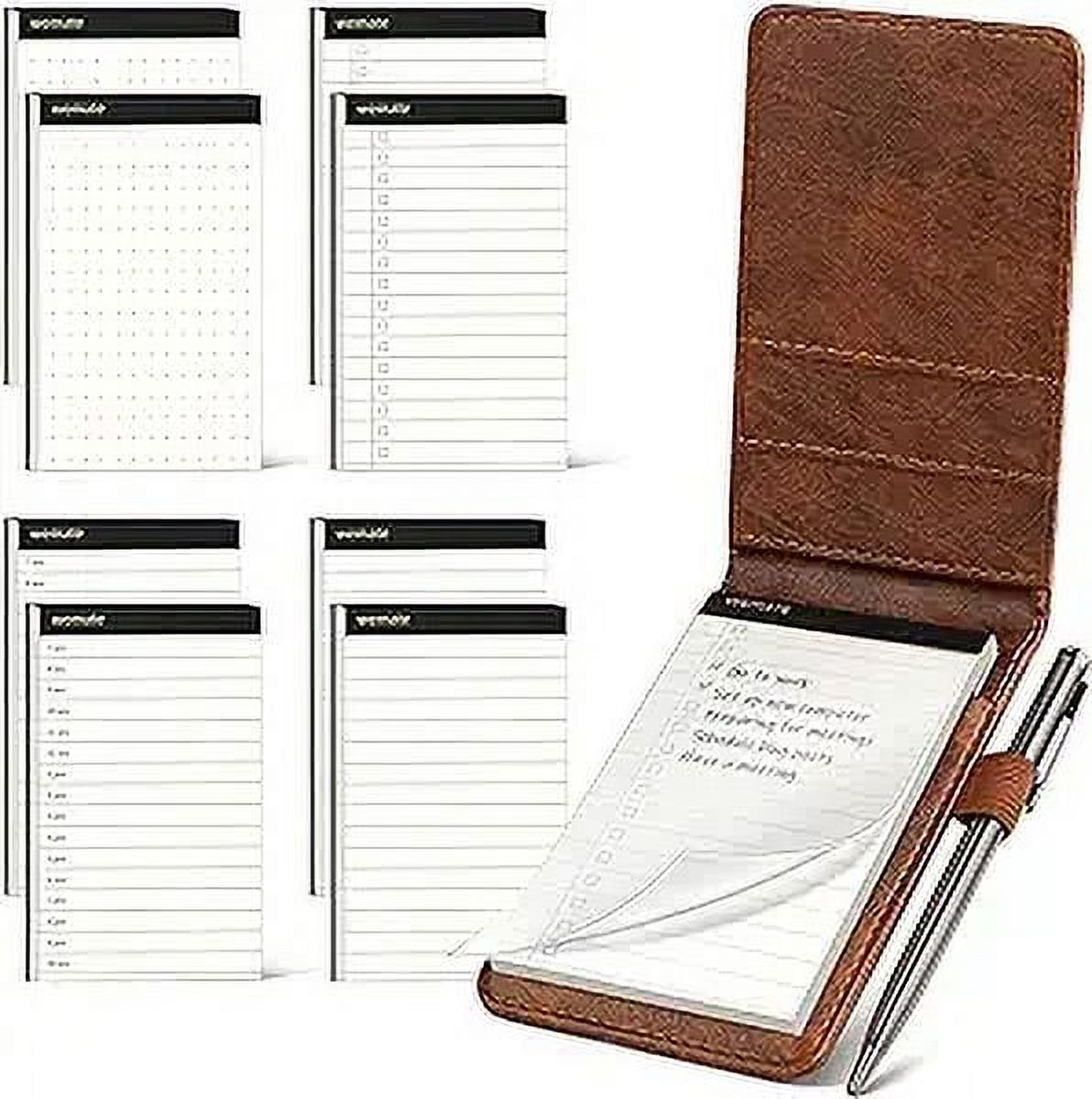 WEMATE Notepad Holder Set,for Meetings, Daily Records, and Notes Black ...