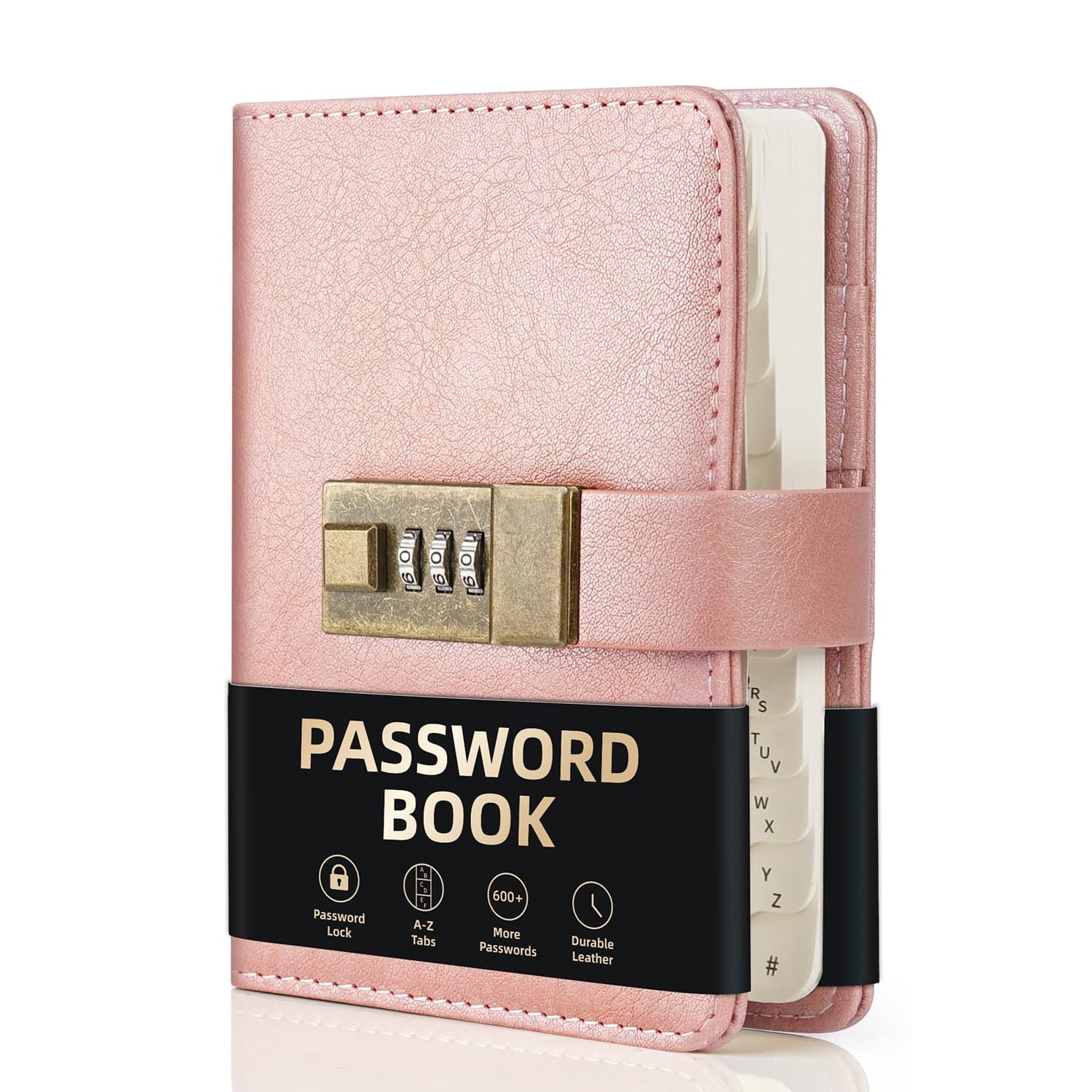 WEMATE Password Book with Lock and Alphabetical Tabs 208 pages For ...