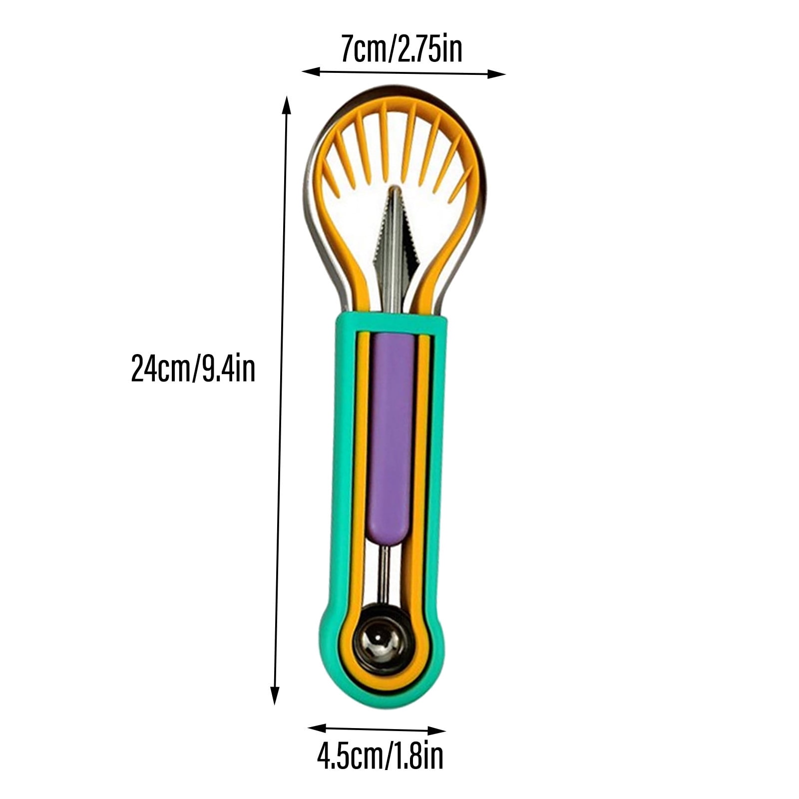 WEMBK Three In One Fruit Digging Tool, Dual Head Multifunctional Fruit ...