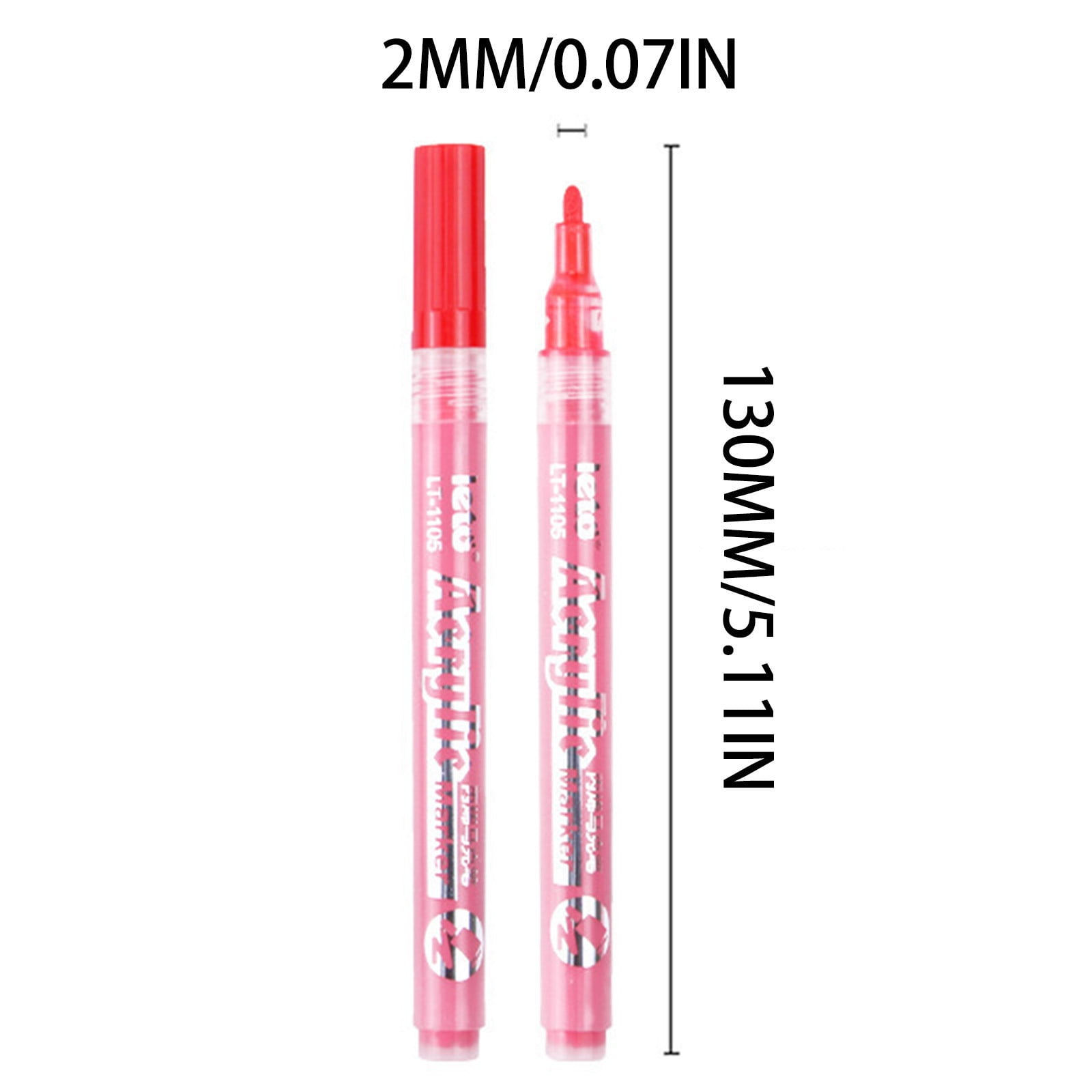 WEMDBD 120ml Acrylic Marker Quick Drying Watercolor Pen Set Water ...