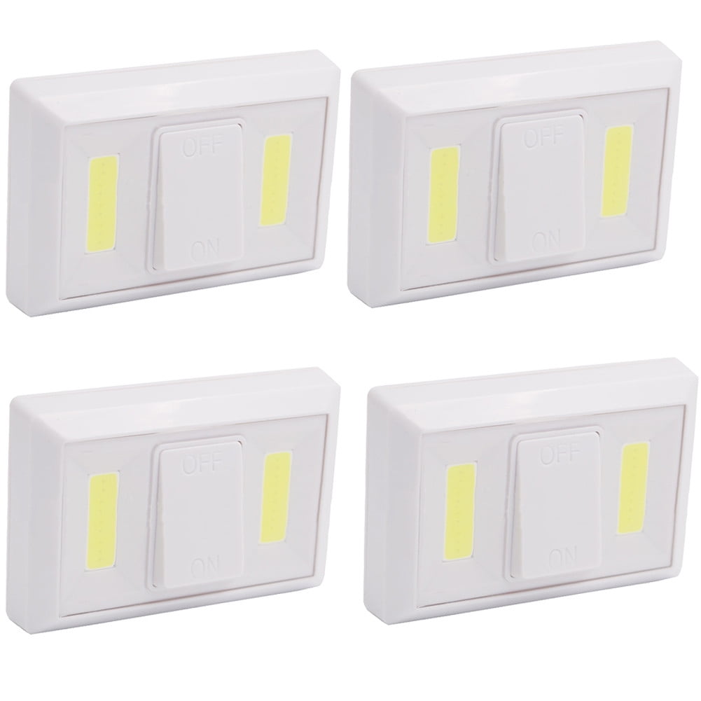 WEMDBD 4pcs COB LED Flashlight Work Light Magnetic Battery Inspection ...