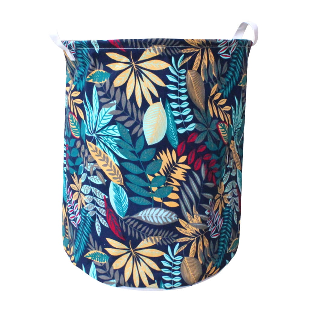 WEMDBD Canvas Laundry Case Clothes Basket Storage Basket Folding ...