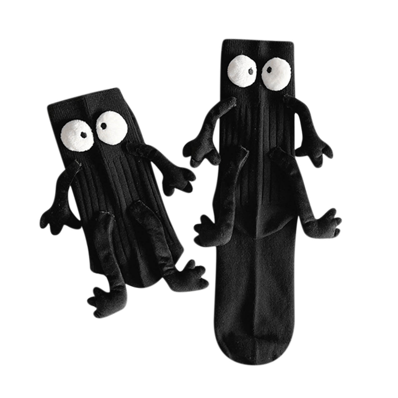 Wemdbd Couple Holding Hands Socksfunnys Magnetic Suction Doll Couple Socksfunnys Socks For
