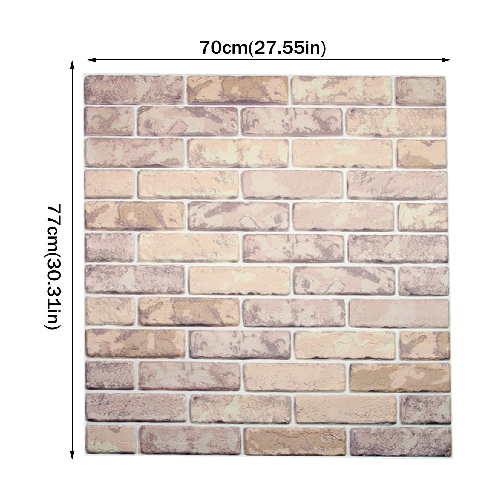 WEMDBD New PE Foam DIY Wall Decor Embossed Brick Stone Color tile ...