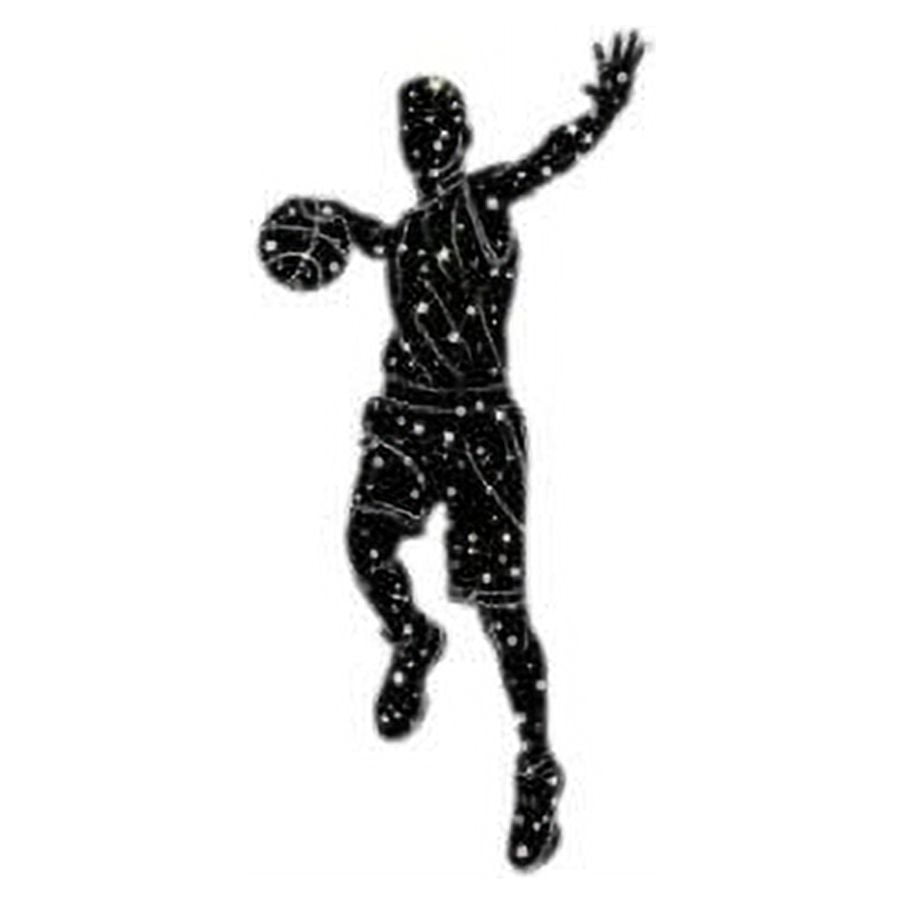One Meter Wall Sticker, Night Shining Star Basketball Boy Wall Sticker ...