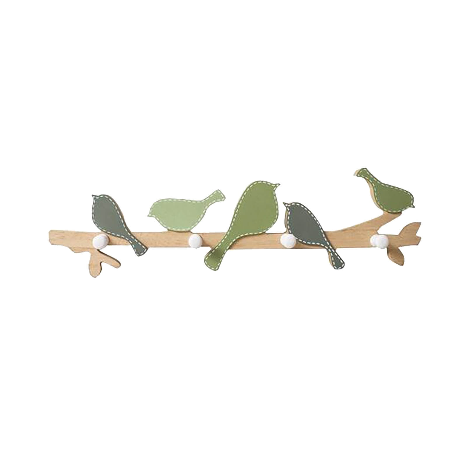 WEMDBD Wooden Home Decoration Bird Hook Creative Keyless Wall Shelf ...