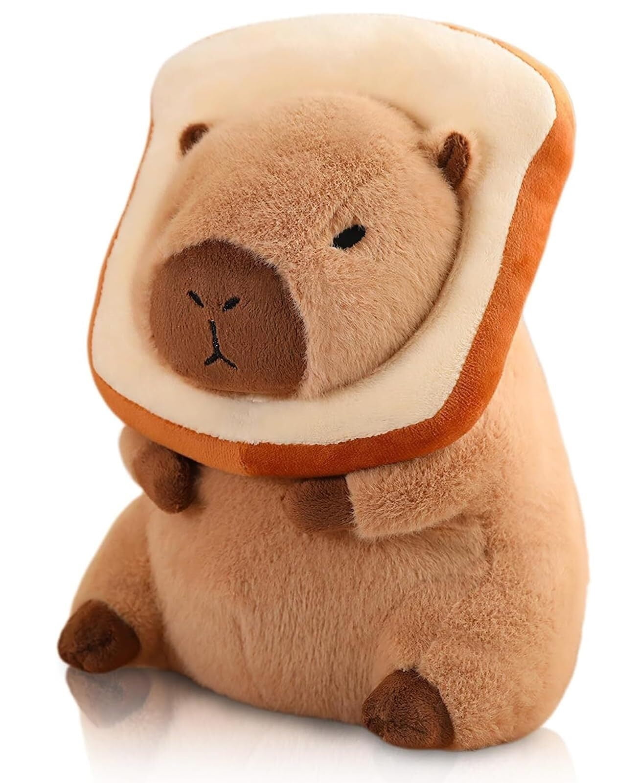 WEN 12 Inch Cute Capybara Plush Kawaii Soft Capybara Plush Doll Pillow with Bread Capybara ...