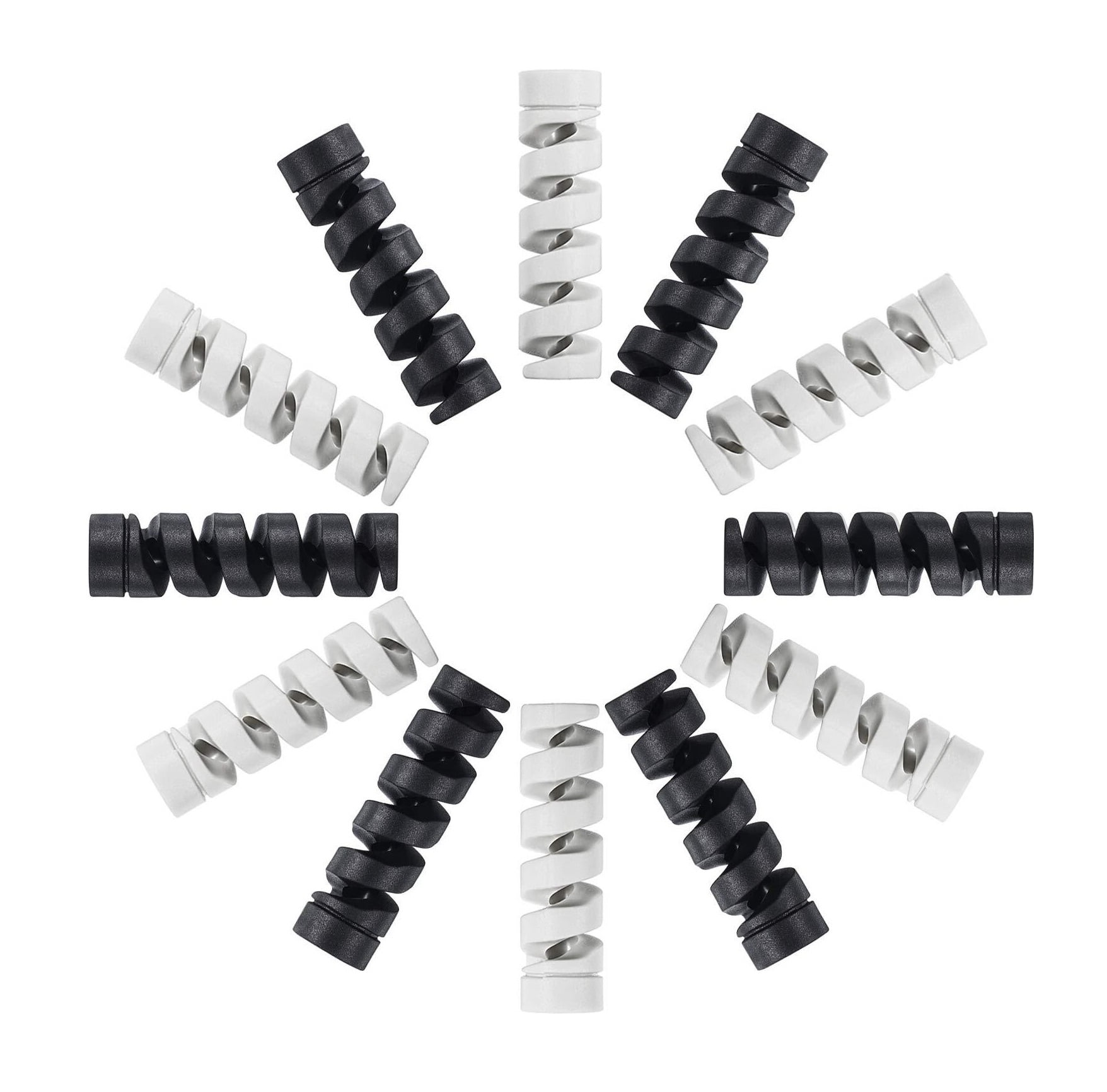 WEN 12-piece charging cable protector,silicone spiral,suitable for USB ...