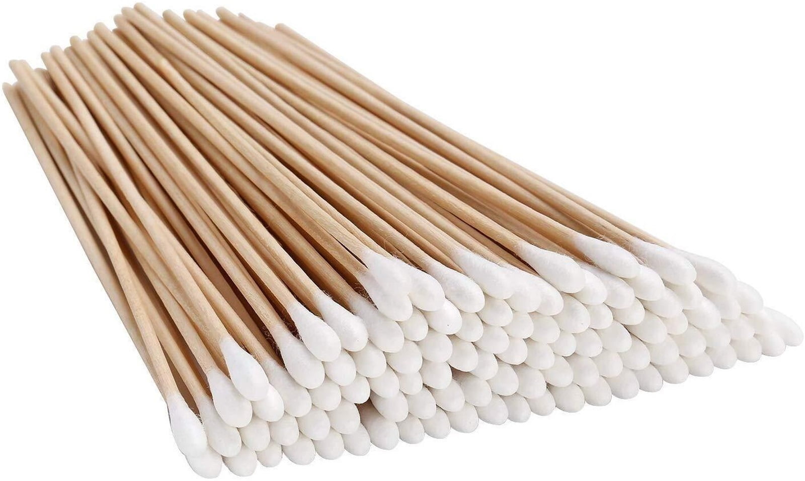 WEN 200Pcs Count 6 inches Cotton Swabs Wooden Sticks Cotton Tipped ...