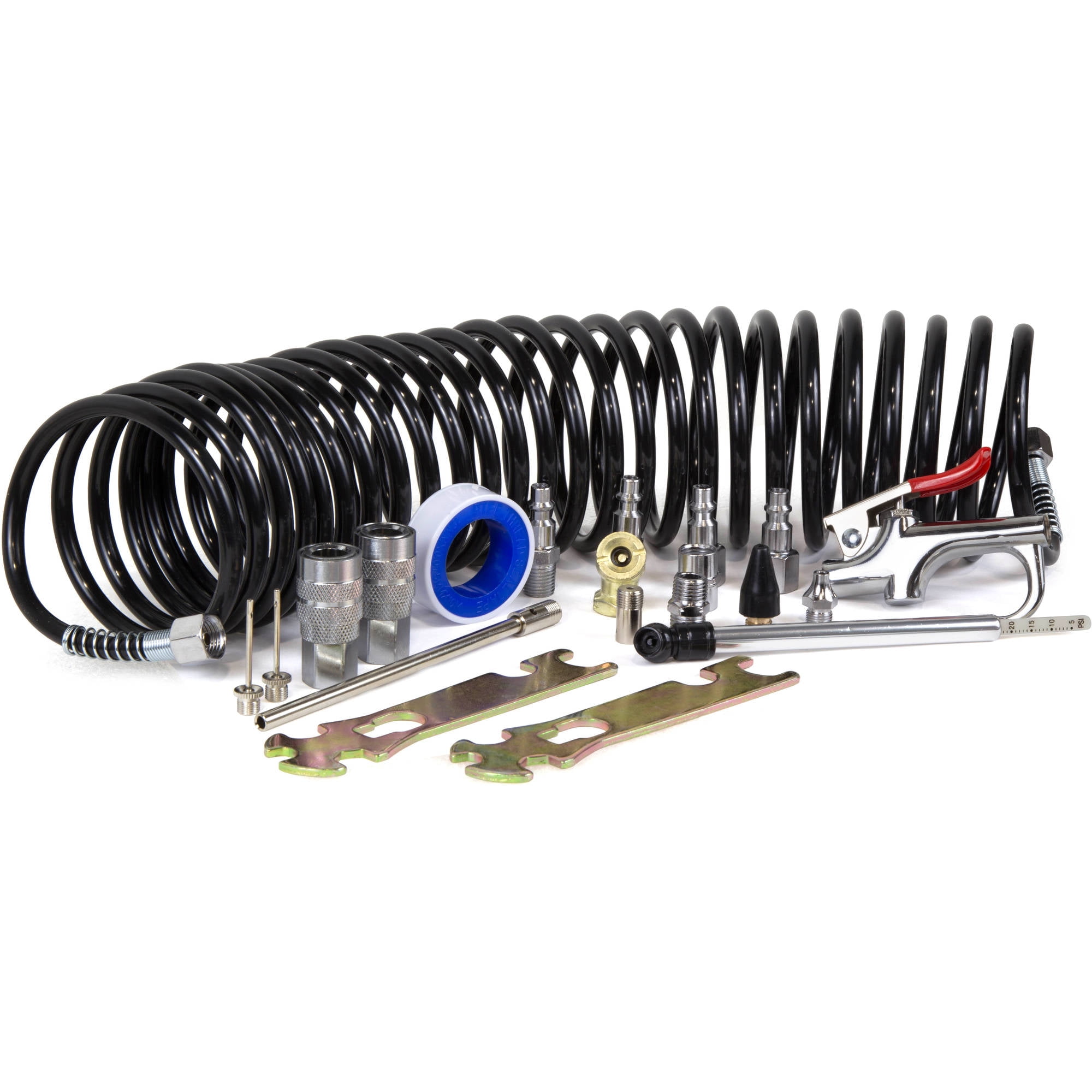 WEN 21-Piece Air Compressor Accessory Kit with Coil Air Hose - Walmart.com