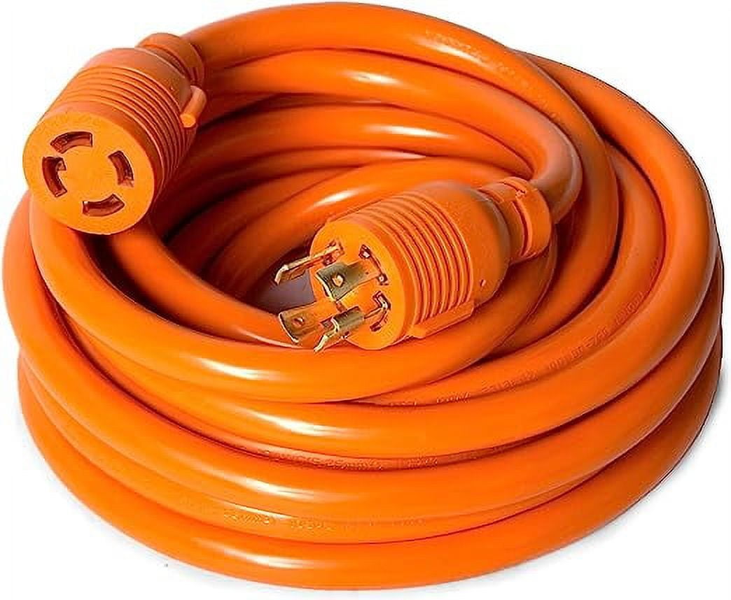WEN 250V 30-Amp Generator Power Cord for Manual Transfer Switches, 25 ...