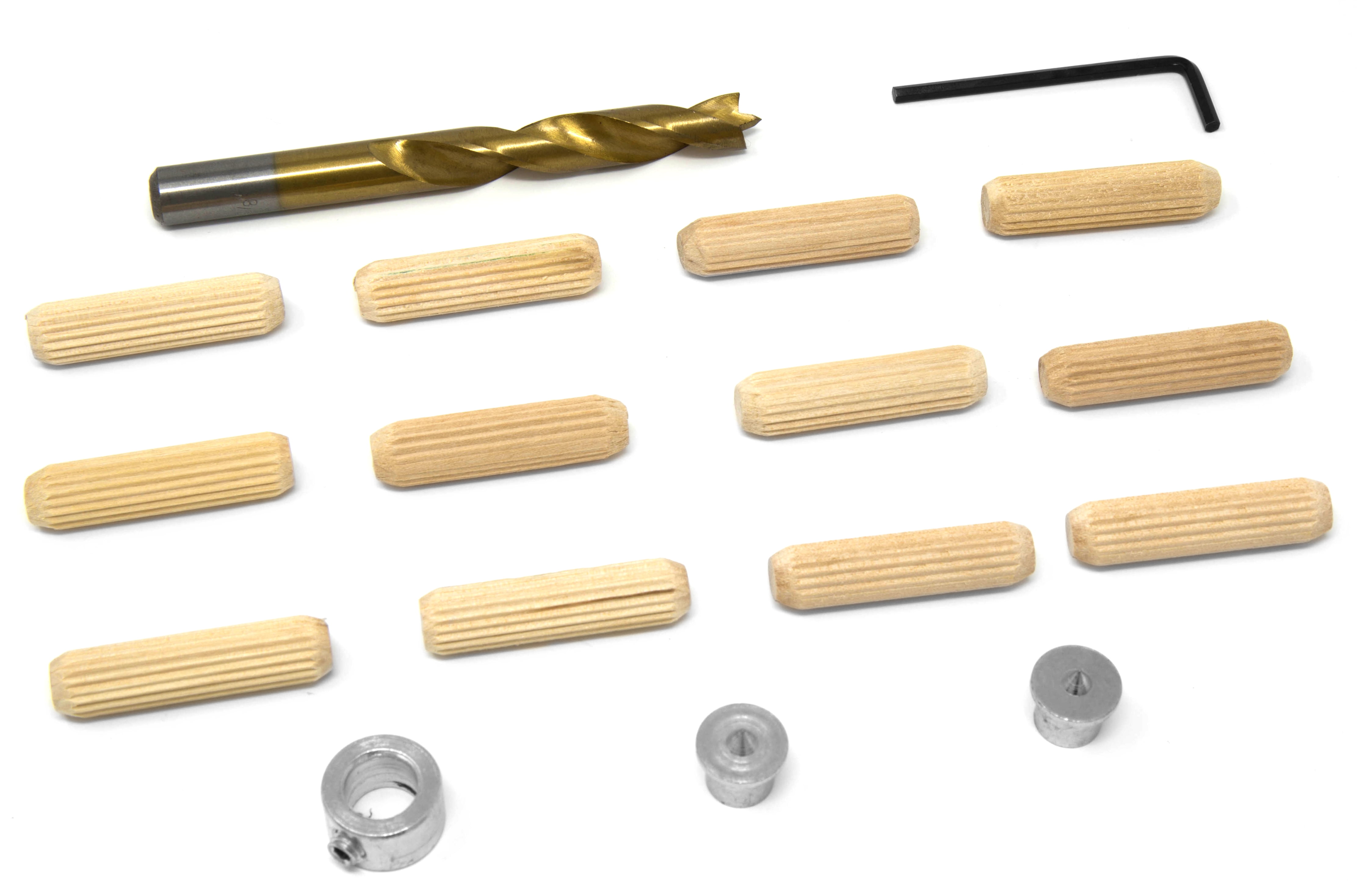 WEN 3/8-Inch Wooden Doweling Kit with Drill Bit, Stop Collar, and ...