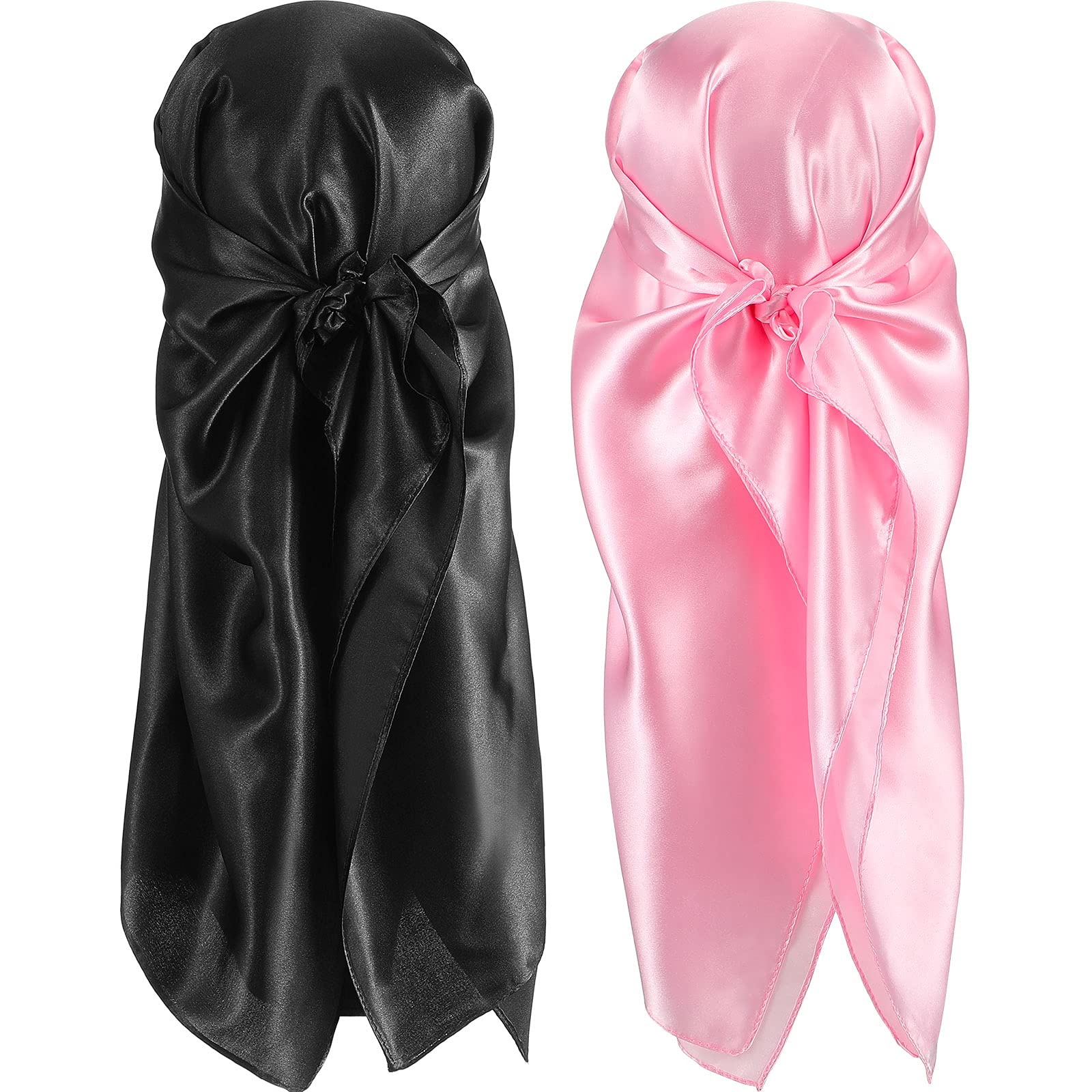 WEN 35-inch silk large square neck sleeping hair wrapped ribbon ...