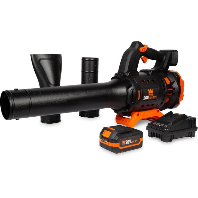 WEN Brushless Cordless Axial Blower with 20V Max 4Ah Battery and ...