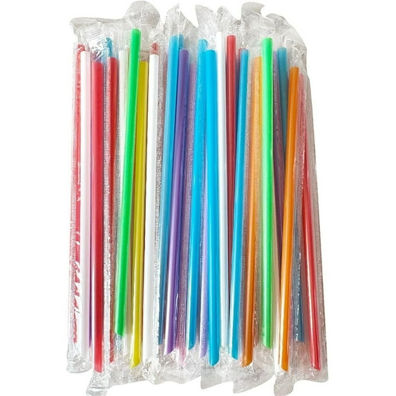 WEN Disposable Plastic Drinking Straws, 7.48 in Length,Daily beverage ...