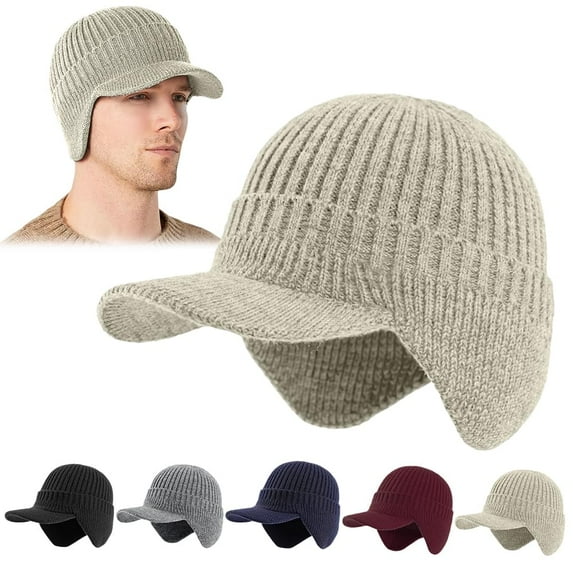 WEN Elastic Warm Ear Protection Knitted Hat, 2026 Fleece Lined Winter ...
