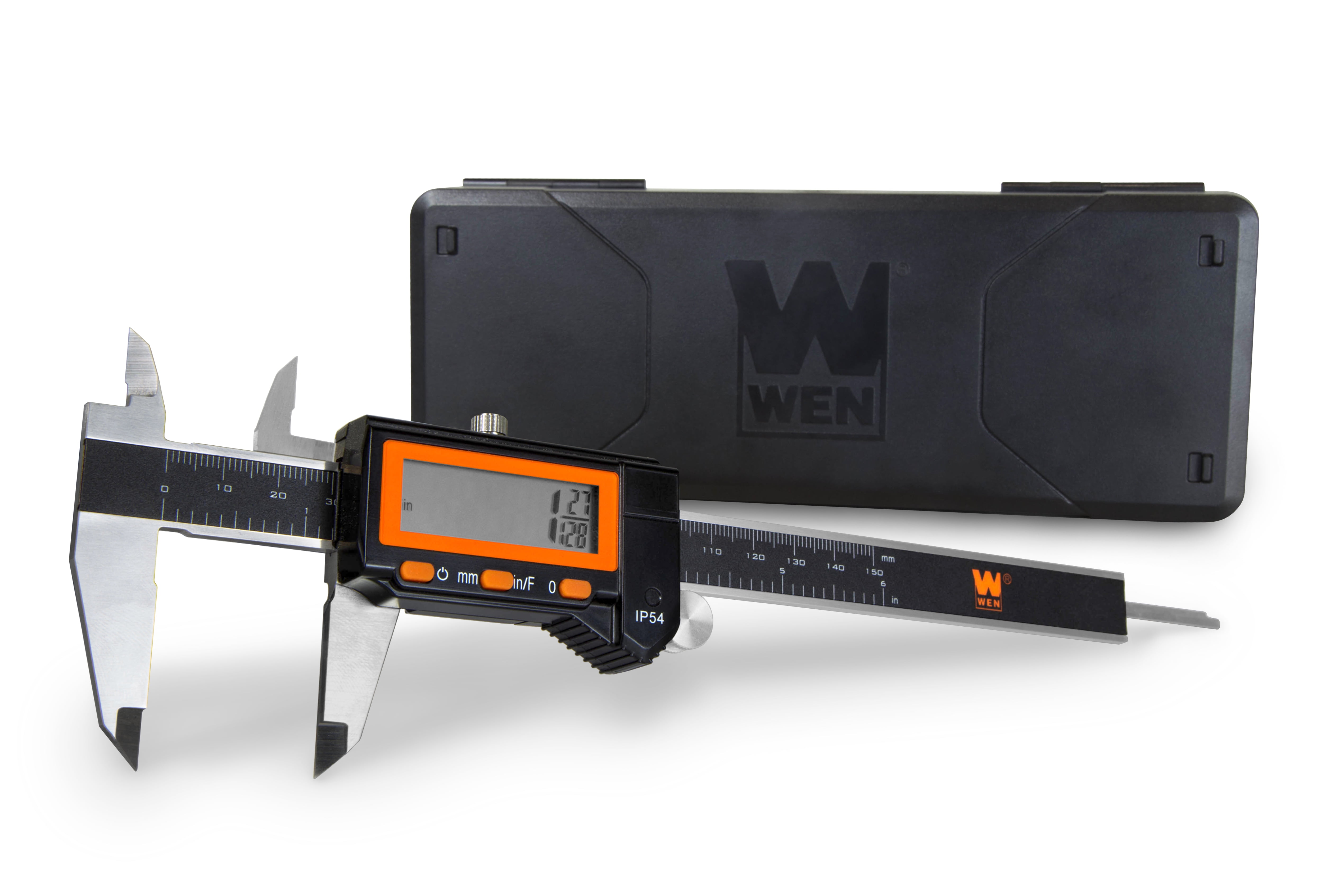 WEN Electronic 7.2-Inch Stainless Steel Water-Resistant Digital Caliper ...