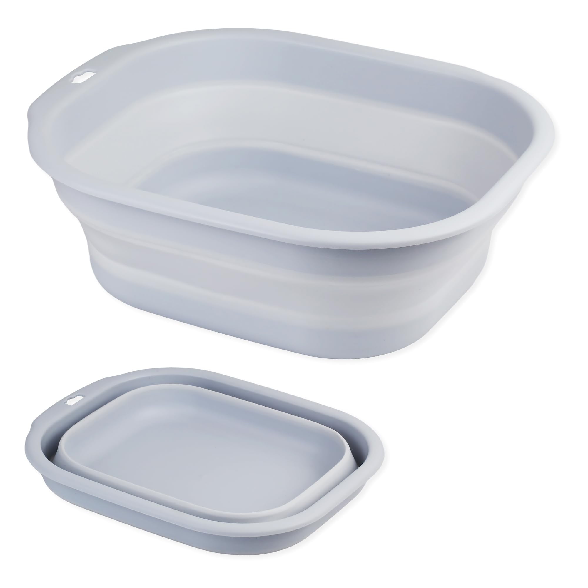 WEN Foldable wash basin set, including 2 foldable small medium wash ...
