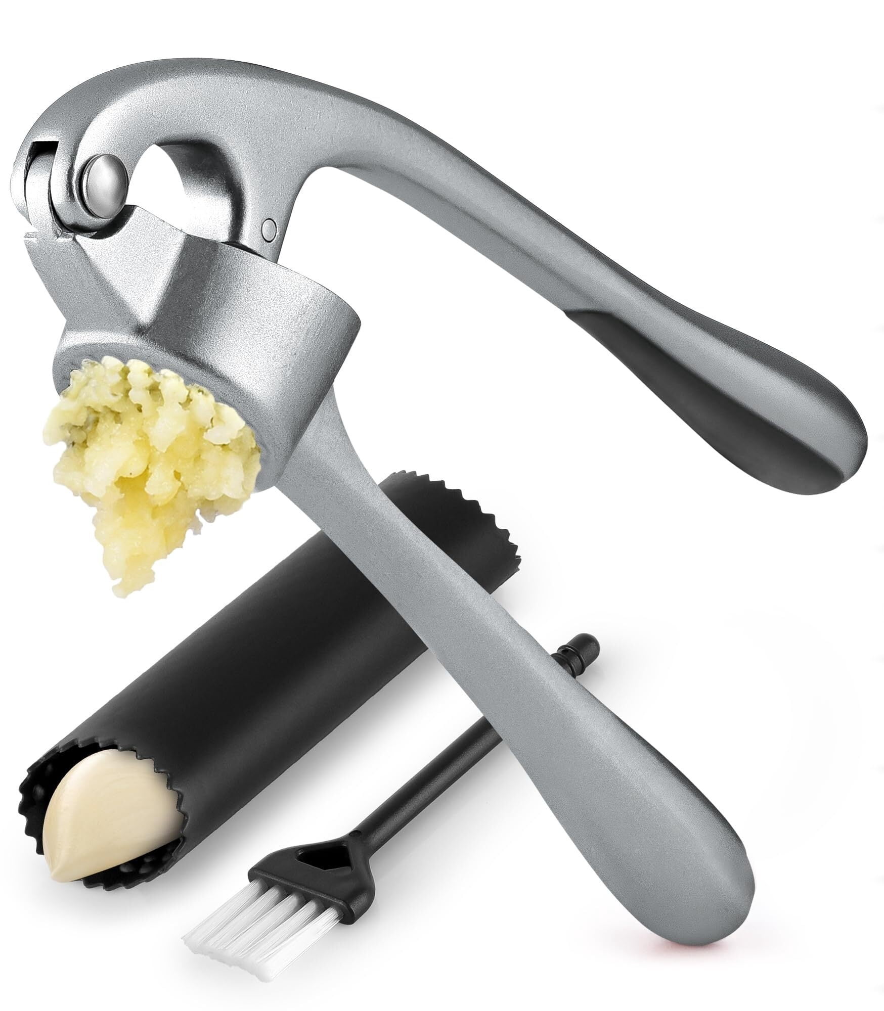 WEN Kitchen Premium Garlic Press Set - Rust Proof & Dishwasher Safe ...