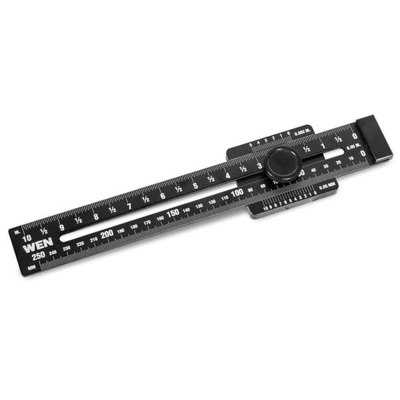 WEN ME252R 10-Inch Aluminum Offset Marking Gauge and Layout Tool with ...
