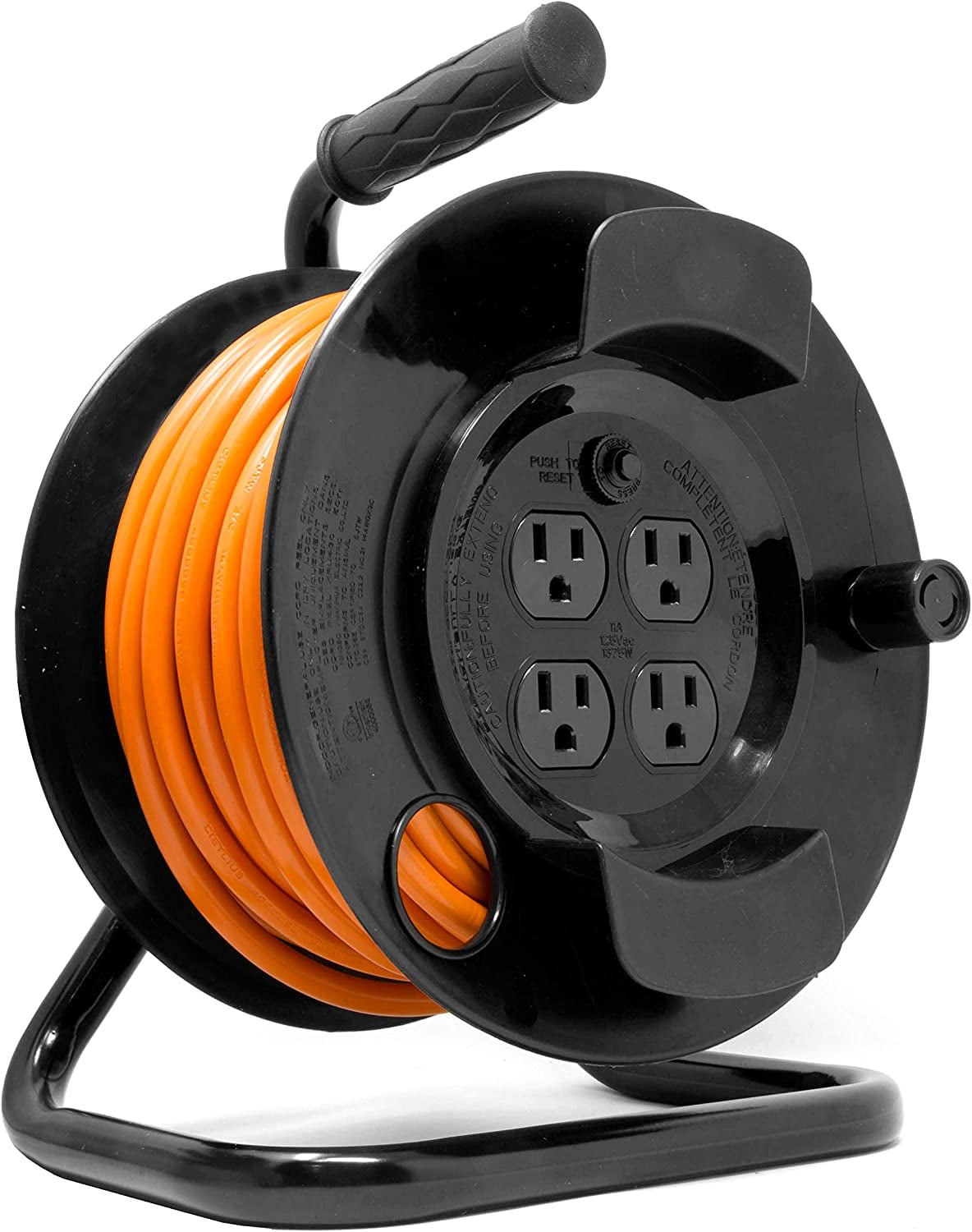 WEN PC5043R 50 ft. 14-Gauge Heavy-Duty SJTW Outdoor 14/3 Extension Cord ...