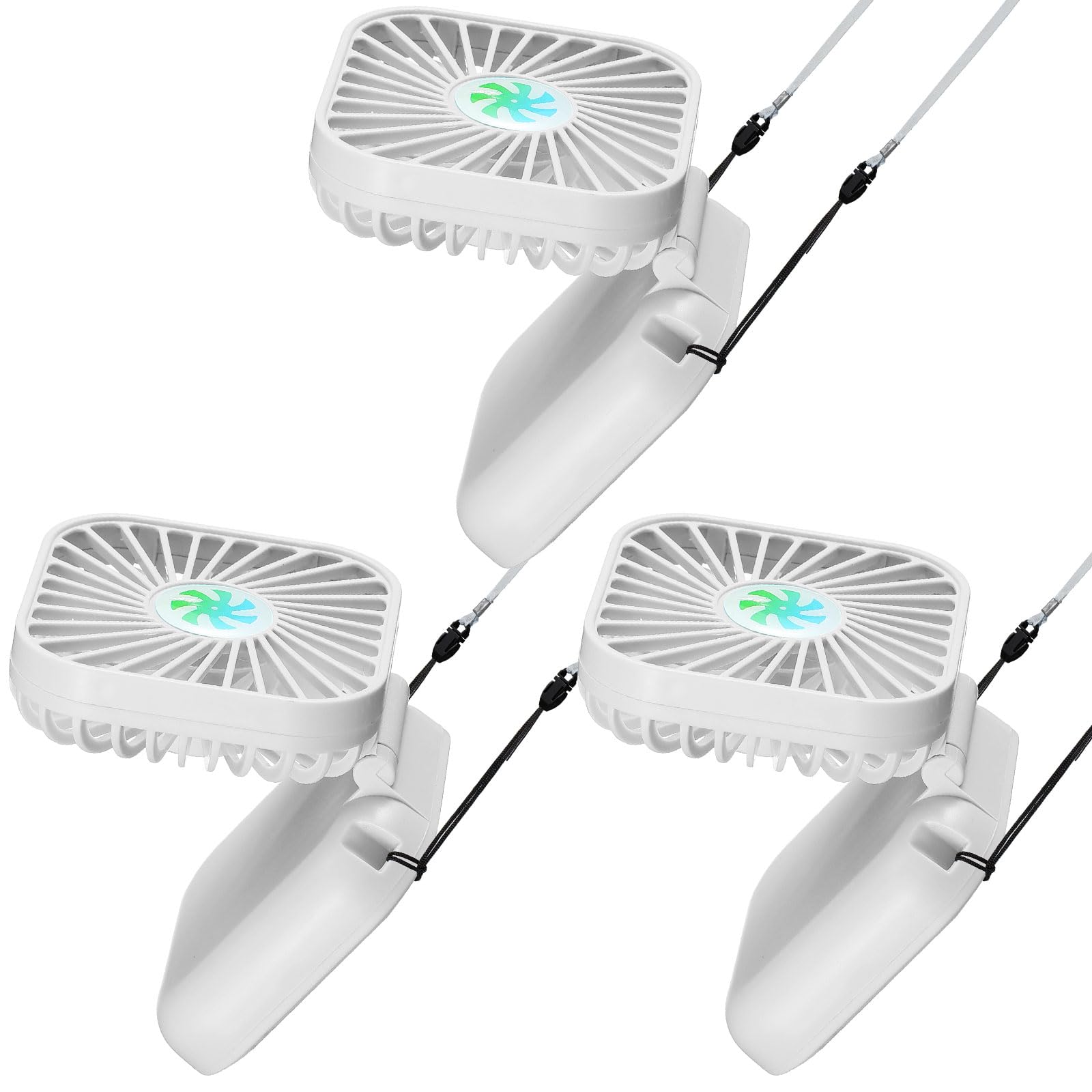 WEN Pack Portable Neck Fan Mini Handheld Personal Foldable Fan Small ...