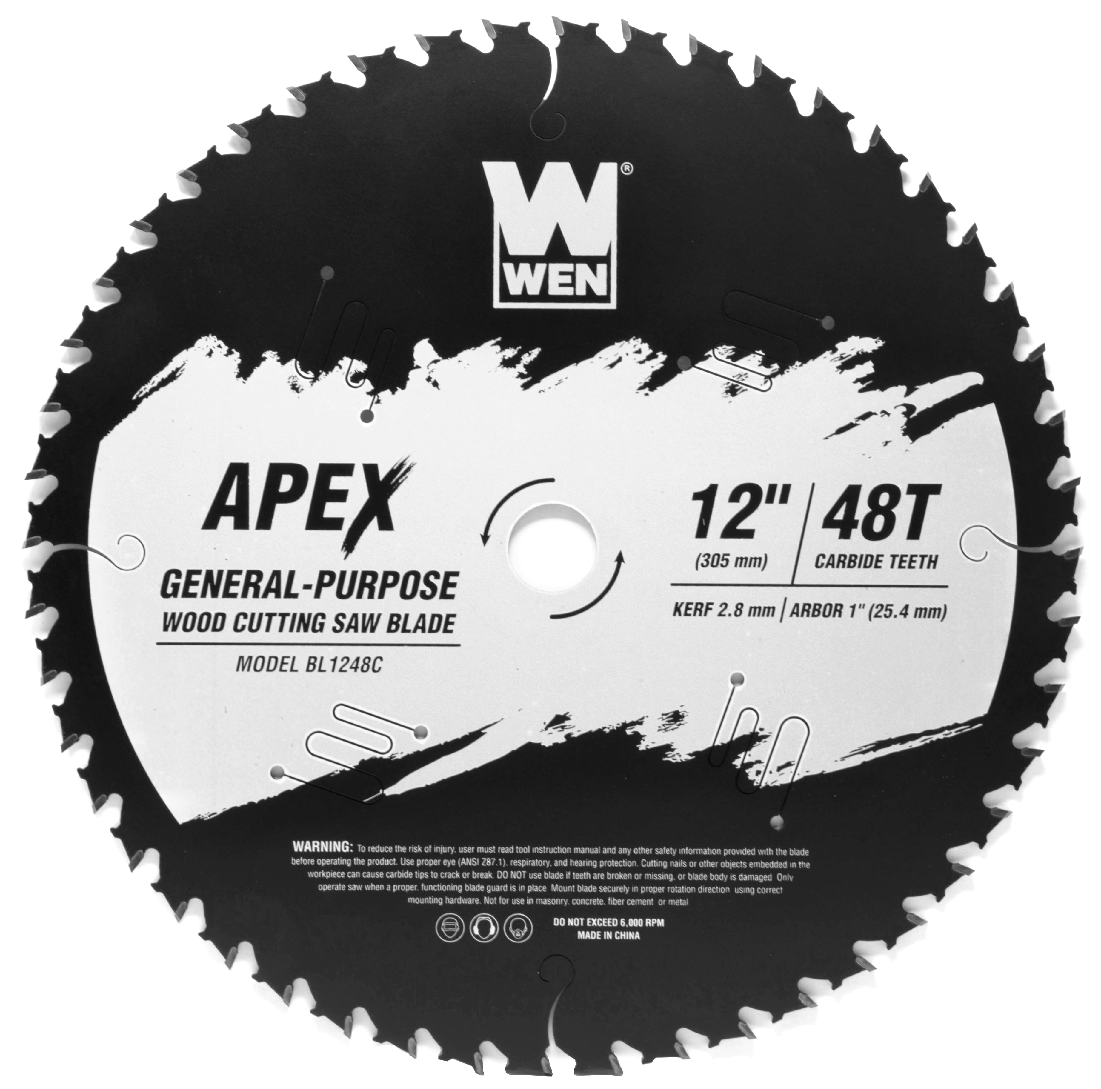 WEN Products Apex 12-Inch 48-Tooth Carbide-Tipped General-Purpose ...