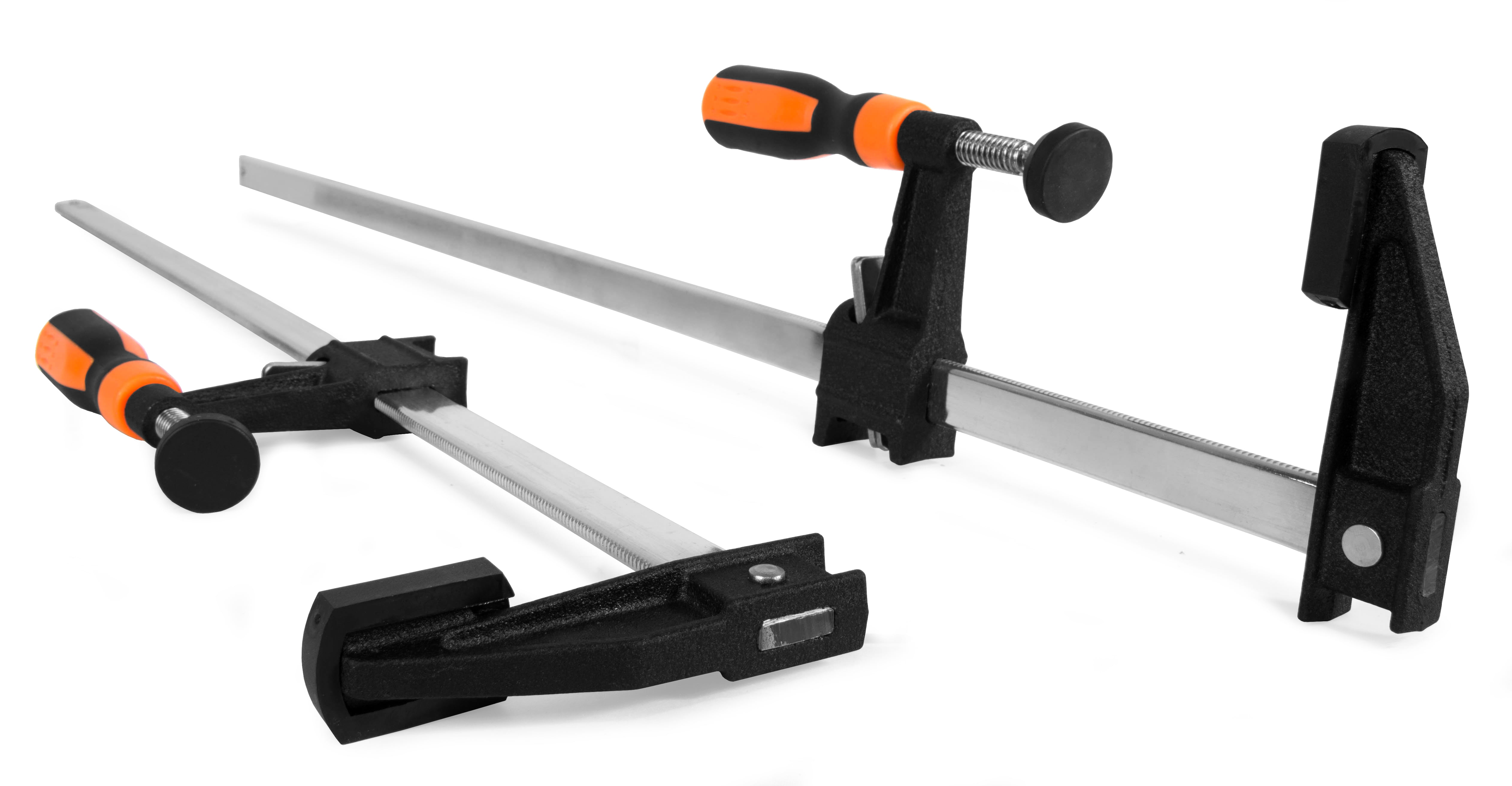 WEN Products Quick-Adjust 24-Inch Steel Bar Clamps with 2.5-Inch Throat ...