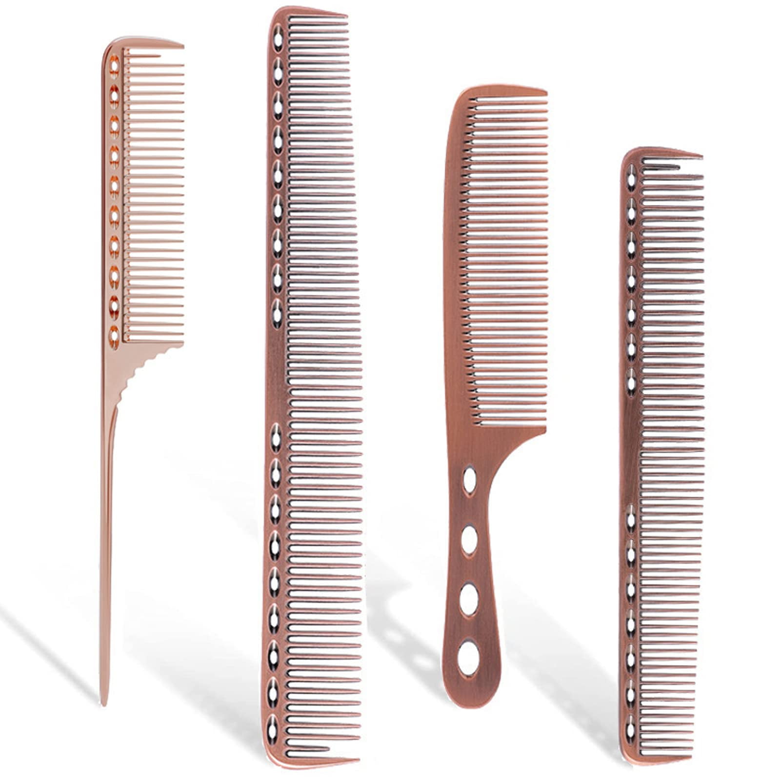WEN Professional Barber Aluminum Comb Set for Dressing, Cutting Hair ...