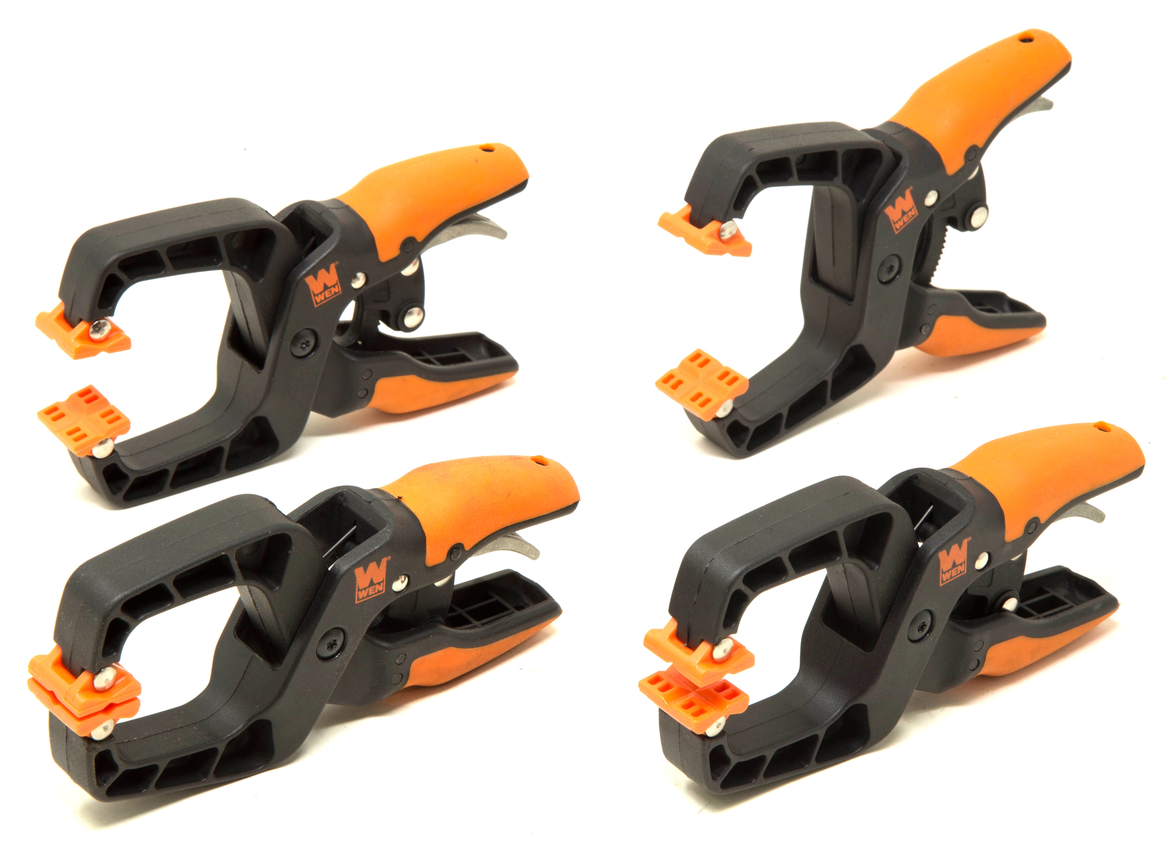 WEN Quick-Release Ratcheting Hand Clamps with 1.5-Inch Jaw Opening and ...