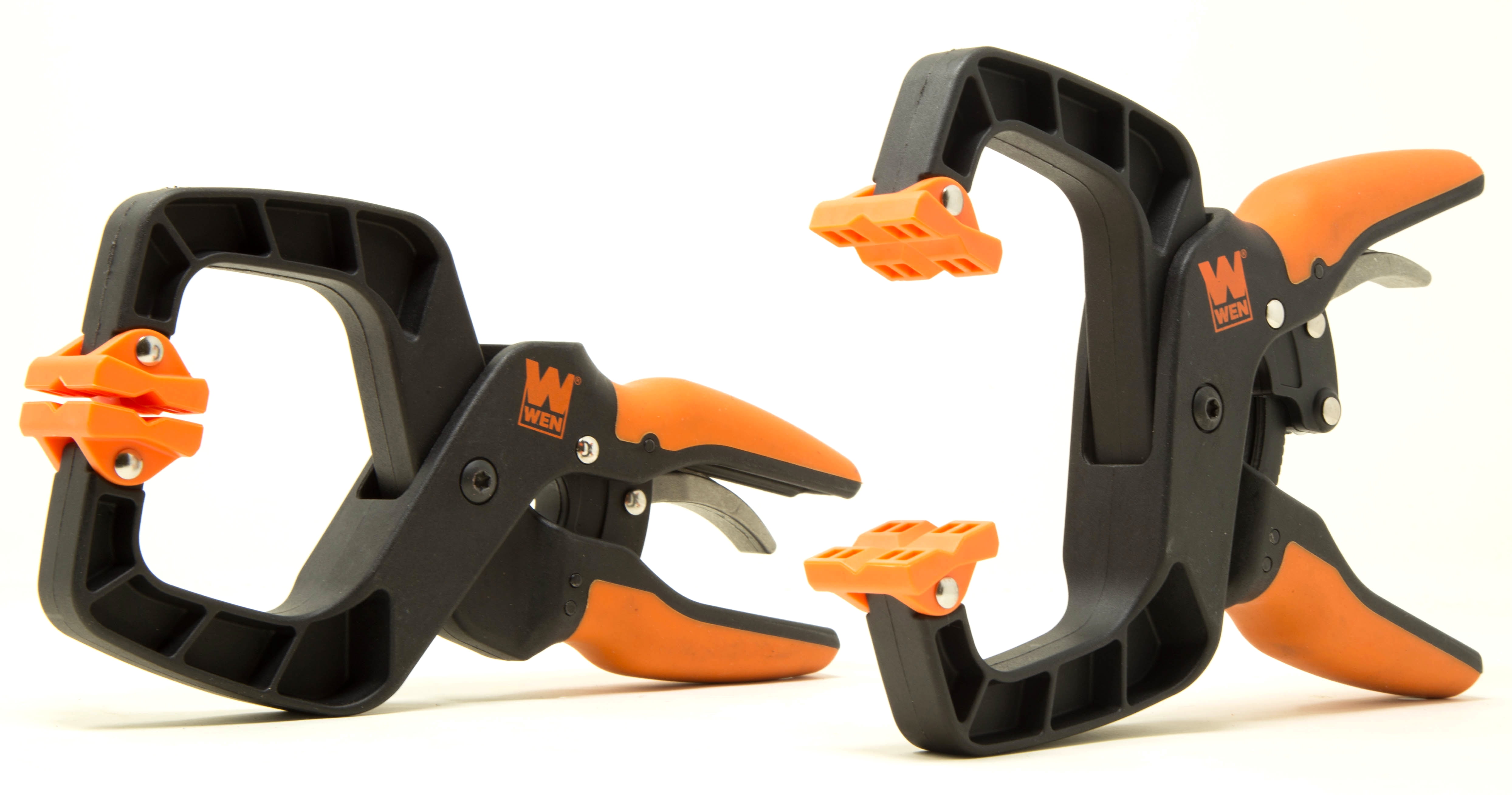 WEN Quick-Release Ratcheting Hand Clamps with 2-Inch Jaw Opening and 2 ...
