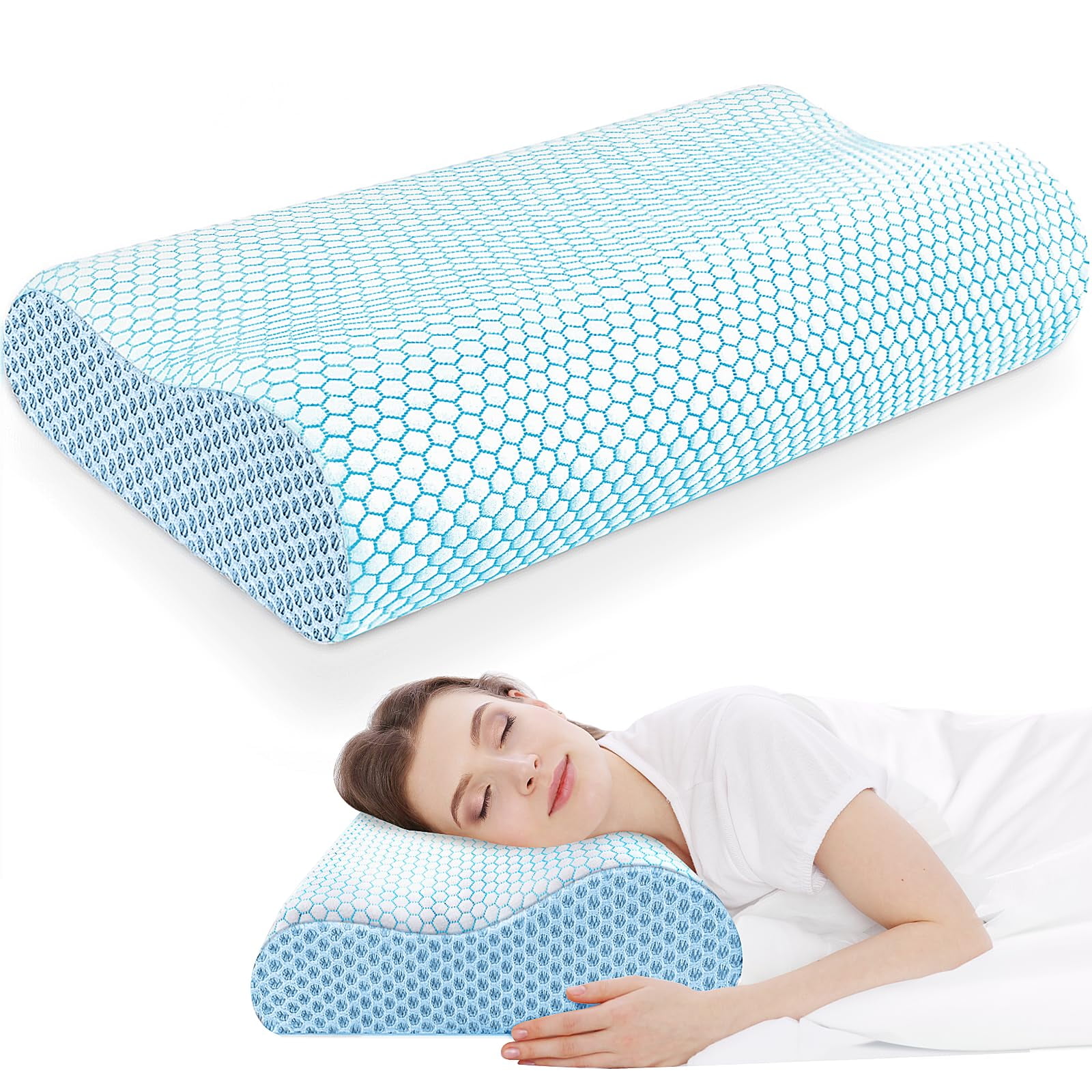 WEN Sleeping neck pillow, ergonomic cervical pillow, - Walmart.com