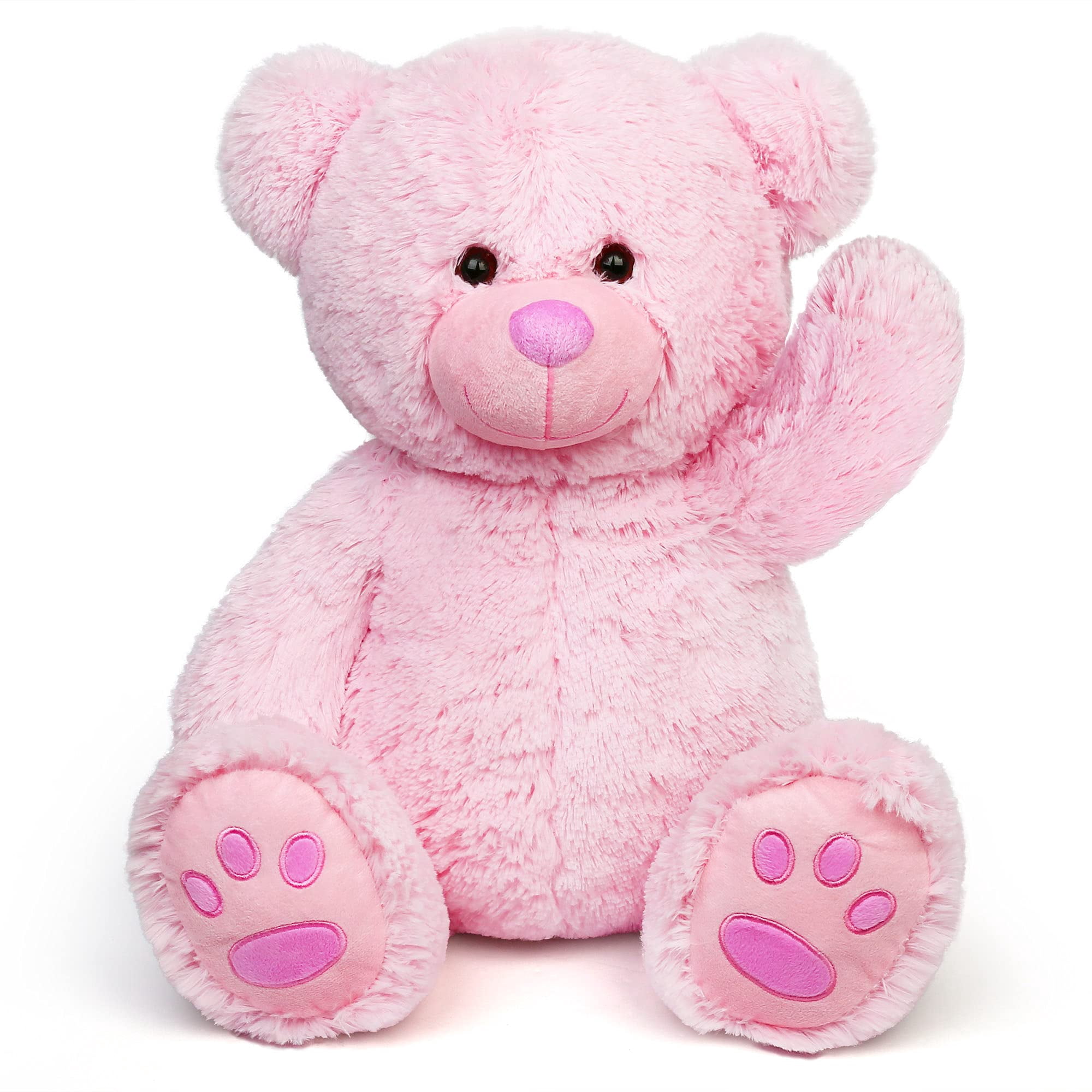 WEN Teddy Bear Stuffed Animals, 20 inch Brown Soft Cuddly Stuffed Plush ...