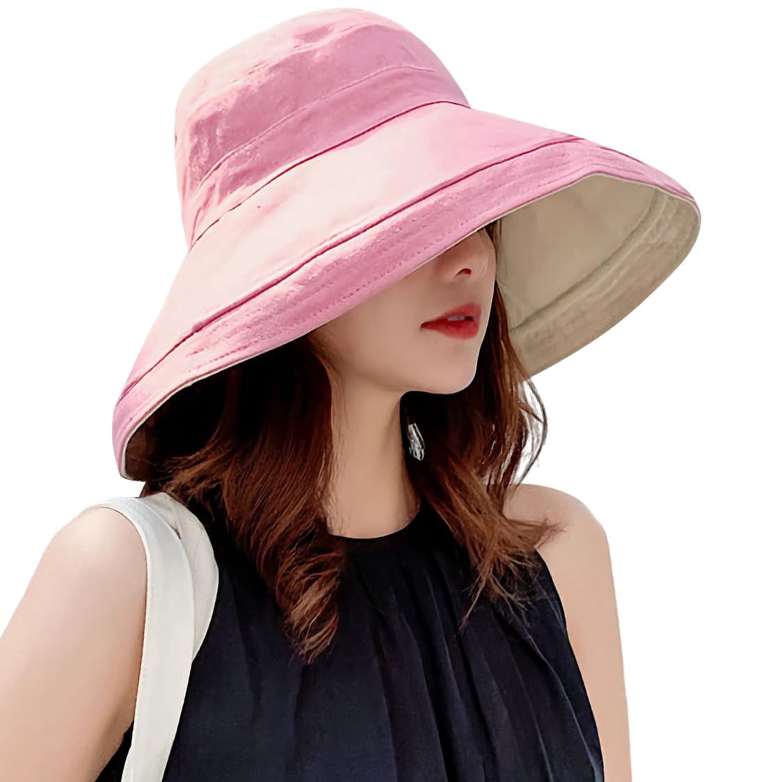 WEN Women Mesh Crown Wide Brim Sun Hats Summer UV Protection UPF Hat ...