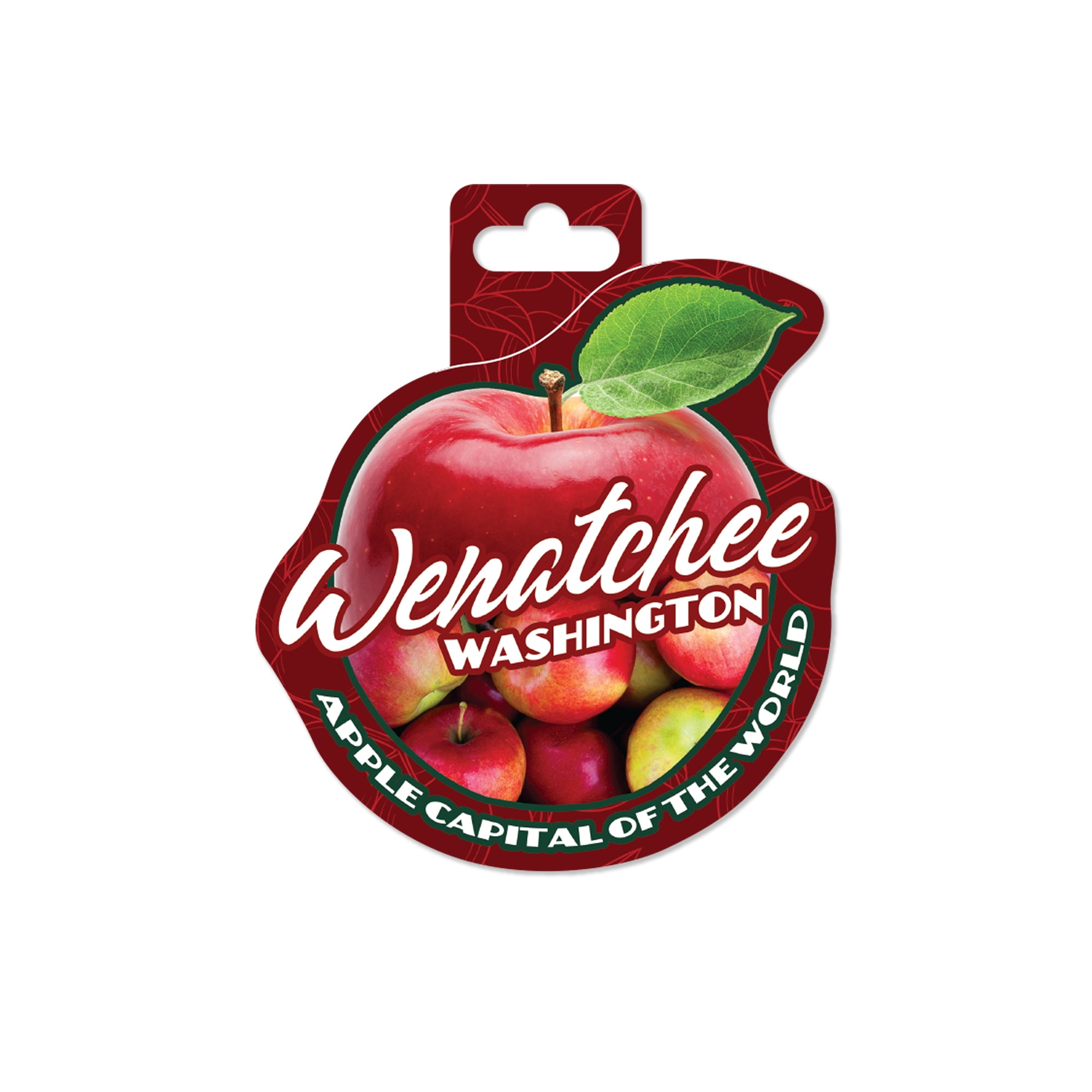 WENATCHEE WASHINGTON APPLE CAPITAL FLAG DIE CUT VINYL DECAL - Walmart.com
