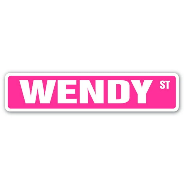 WENDY Street Sign Childrens Name Room Sign | Indoor/Outdoor | 36" Wide ...