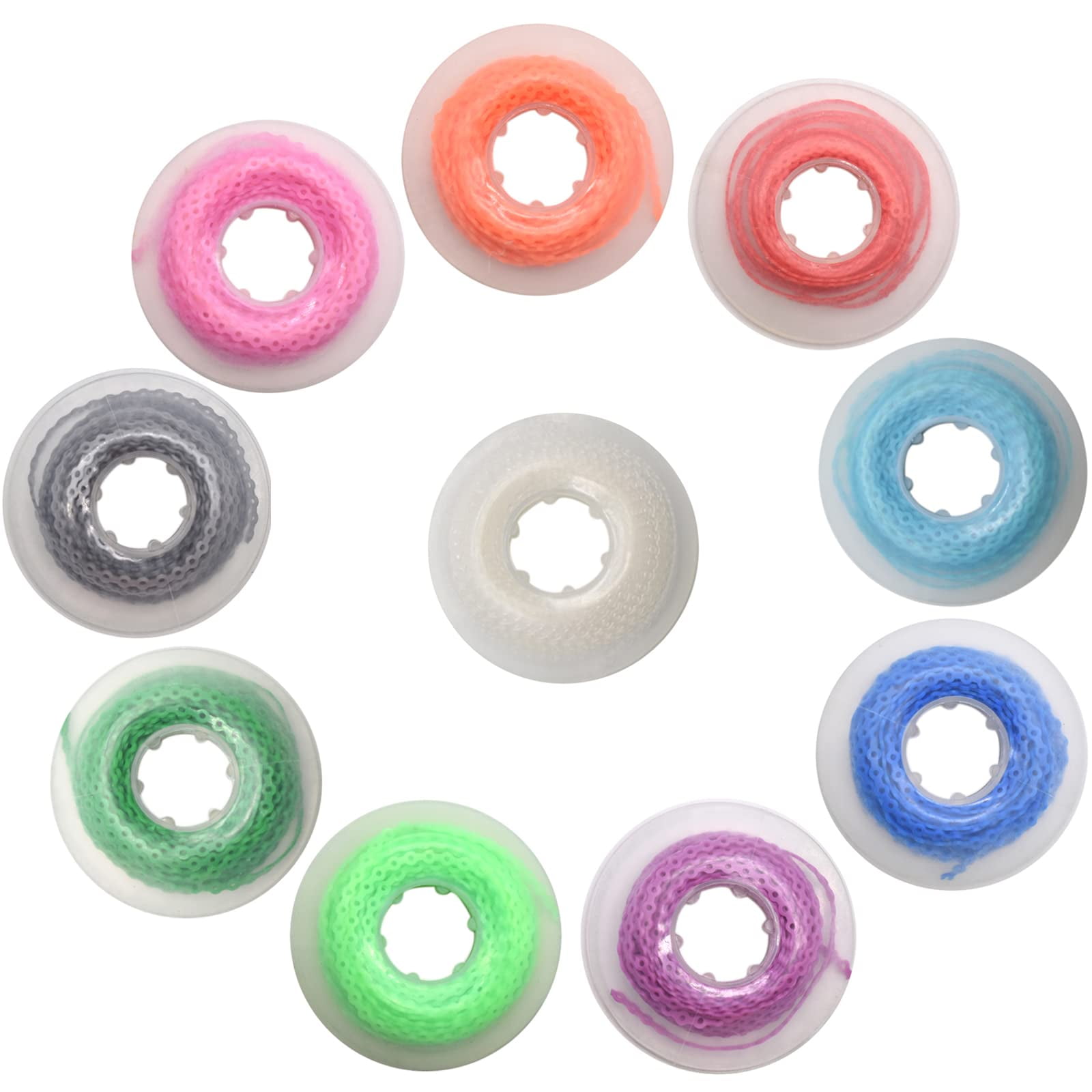 WENHAO 10 Pcs Dental Orthodontic Elastic Chain Power Chains for Brace ...