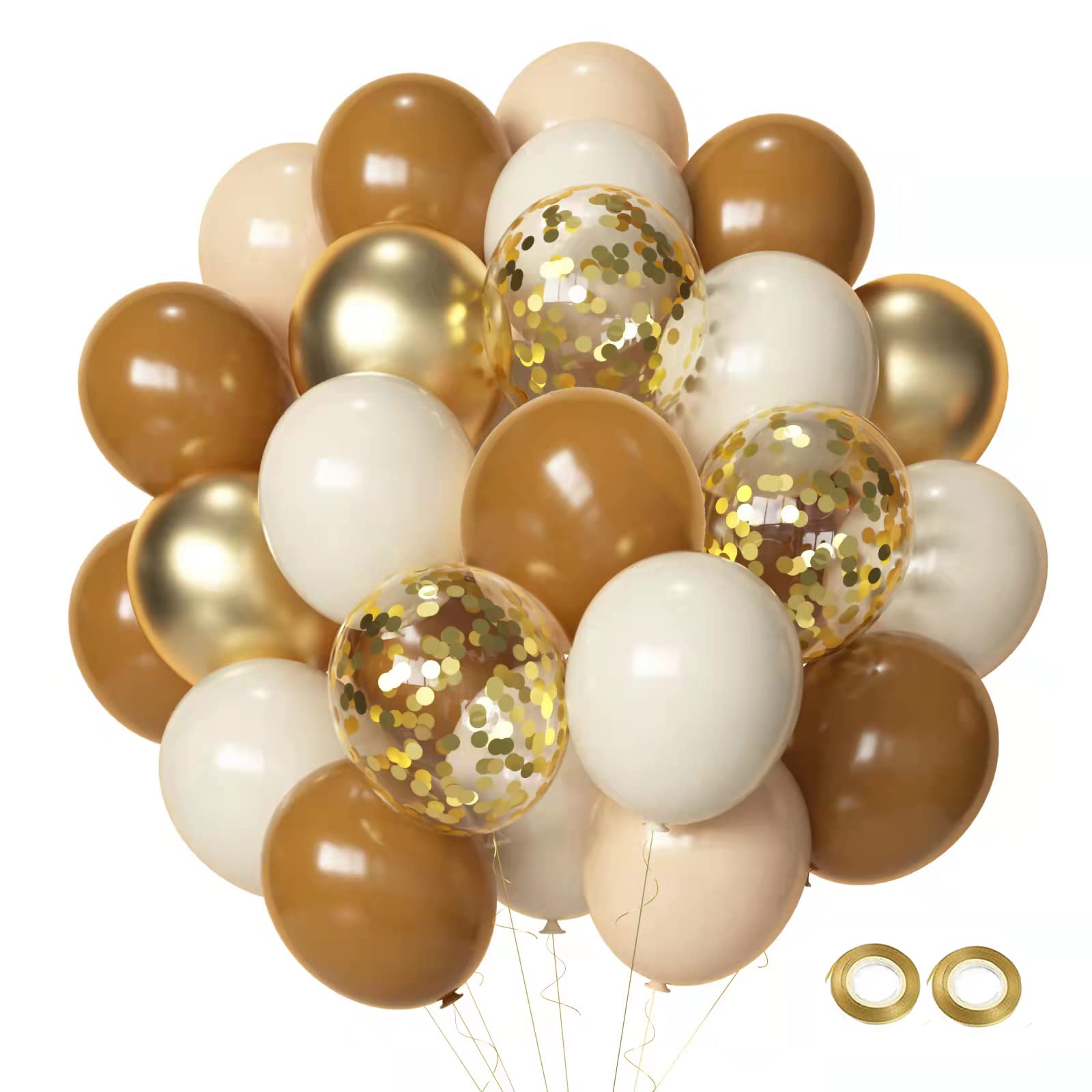 WENHAO Halloween Balloons Black Orange Balloons Set, 50Pcs 12inch Black ...