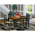 WENI7-BCH-C 7 Pc Dining set with a Dining Table and 6 Kitchen Chairs in ...