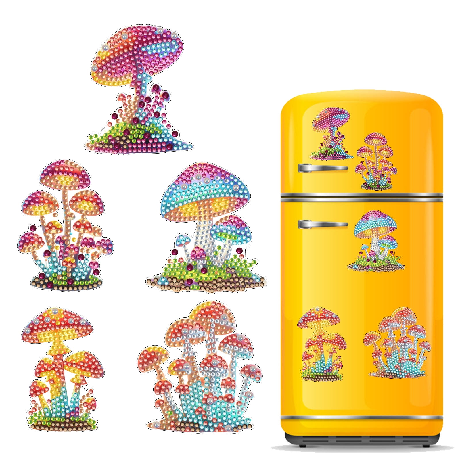 WENJING DIY Dot Diamond Refrigerator Magnet Diamond Art Painting ...