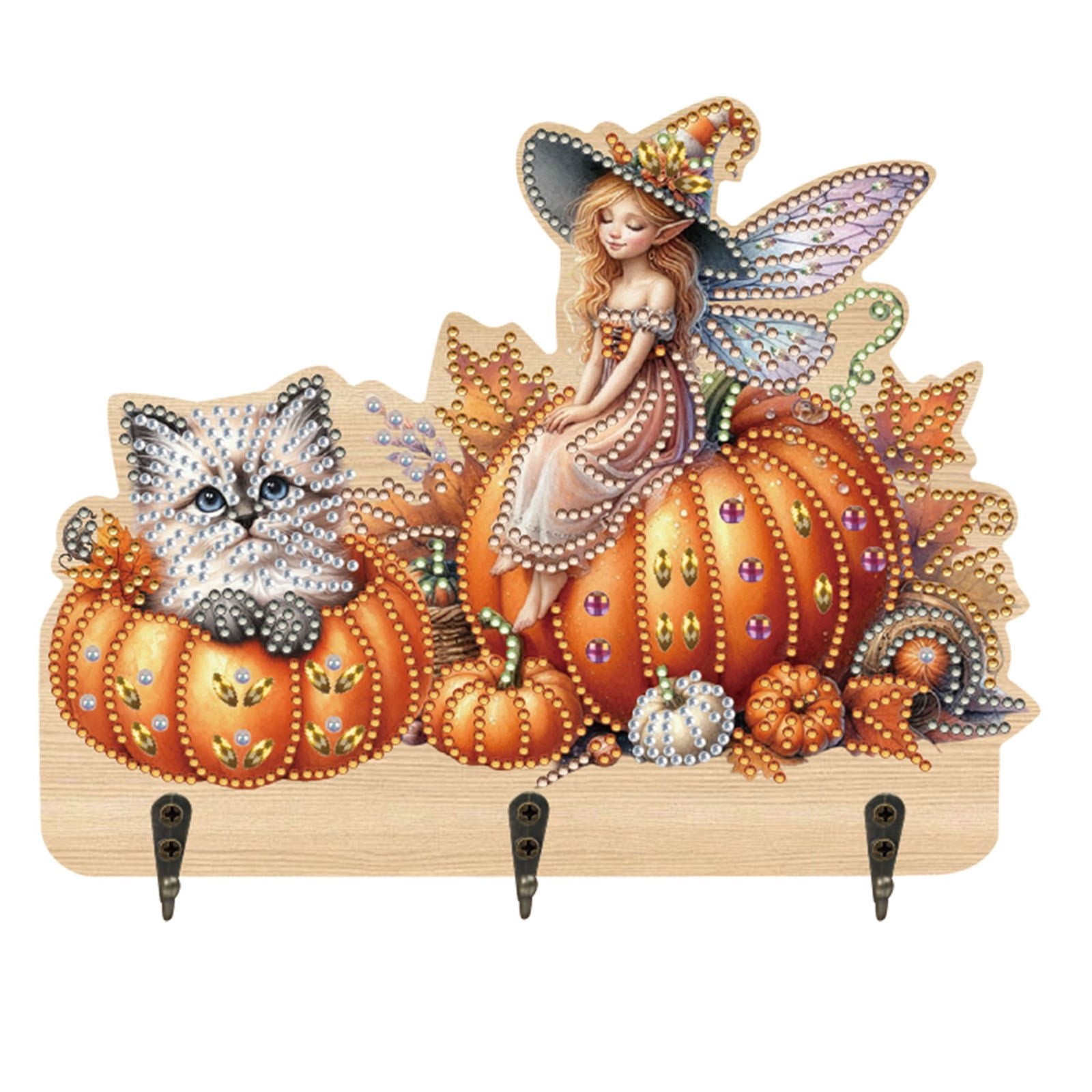 WENJING DIY Dot Drill Hook Diamond Art Painting Autumn Pumpkin Creative ...