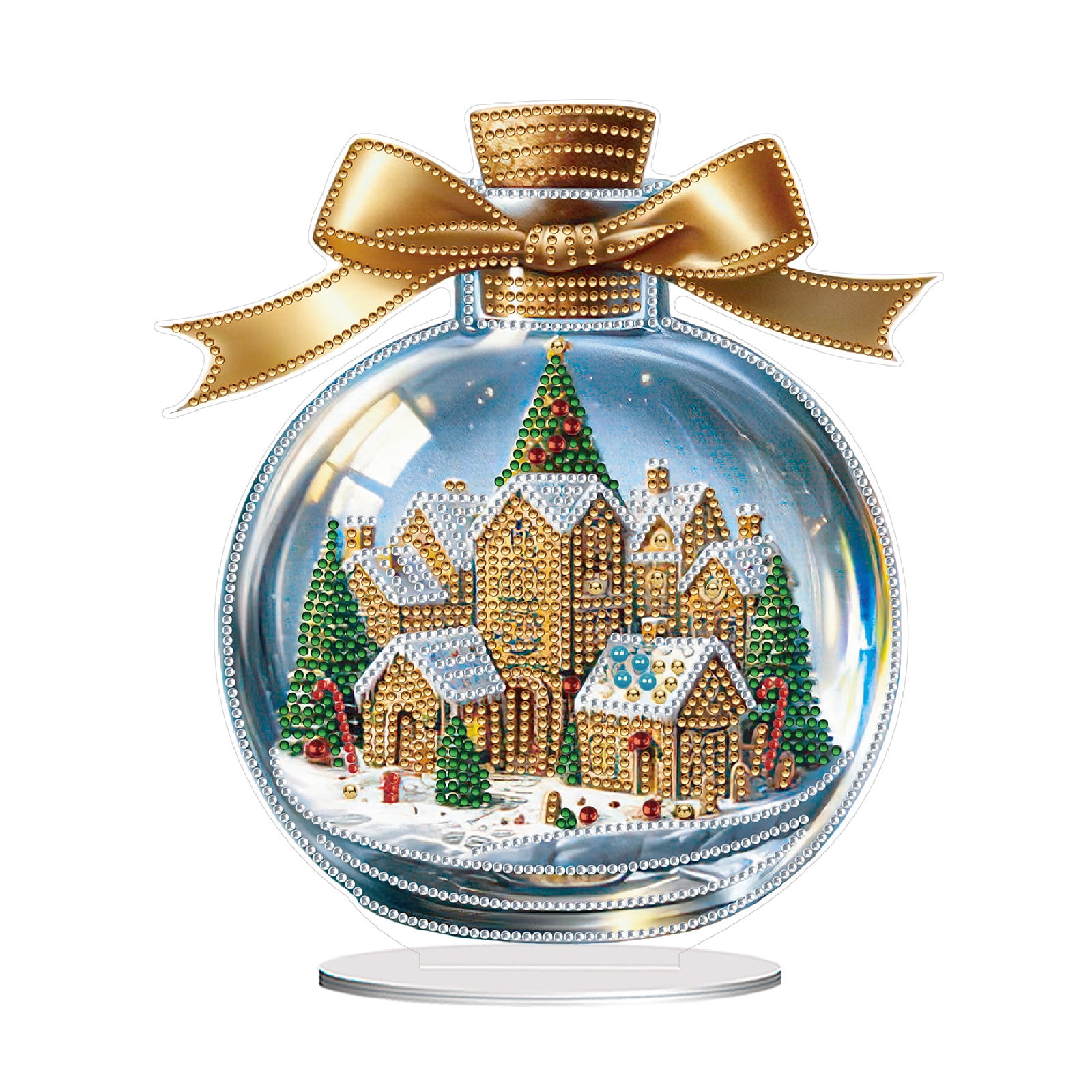 WENJING DIY Dotted Diamond Ornaments Diamond Art Painting Christmas ...