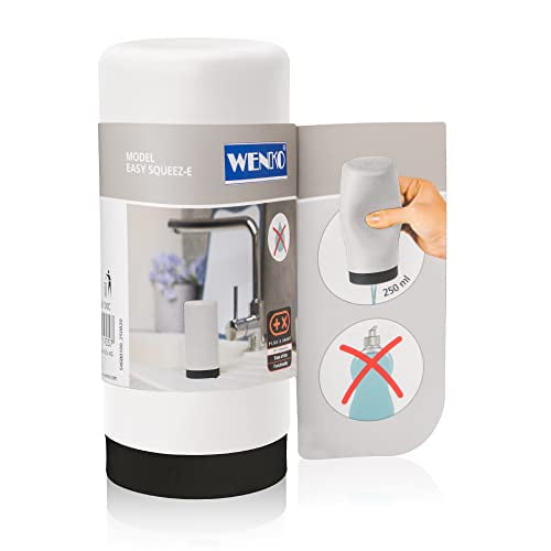 WENKO Dish Dispenser for Kitchen Sink, Squeeze Washing Up Liquid and ...