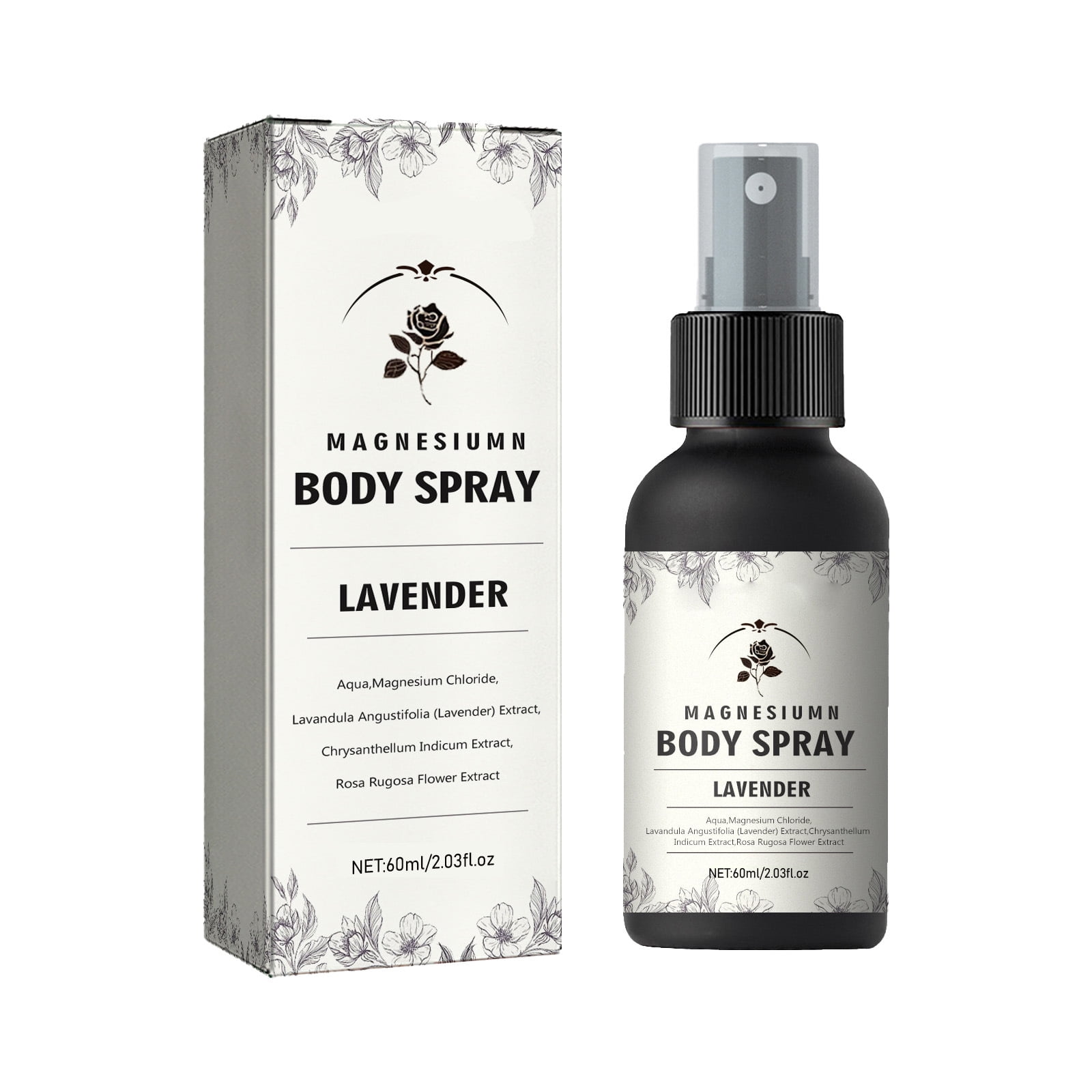 WENMENG 3 Pack Topical Magnesium Oil Spray For Body, Supplement For Leg ...