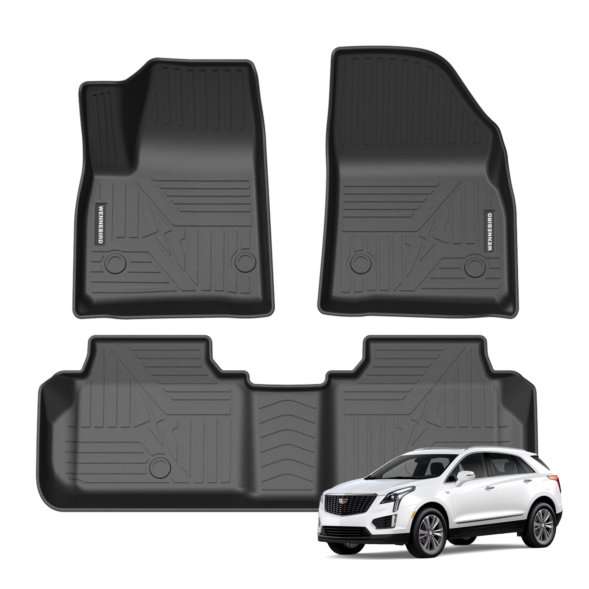 WENNEBIRD All Weather Floor Mats for 2016-2024 Cadillac XT5, Premium ...