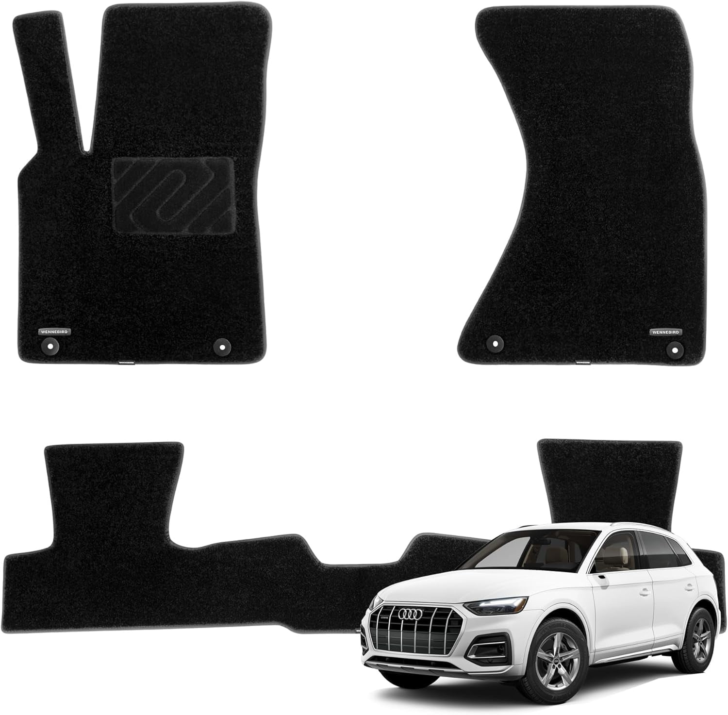 WENNEBIRD Superior Carpet Floor Mats for 2010-2017 Audi Q5 / 2015-2017 ...
