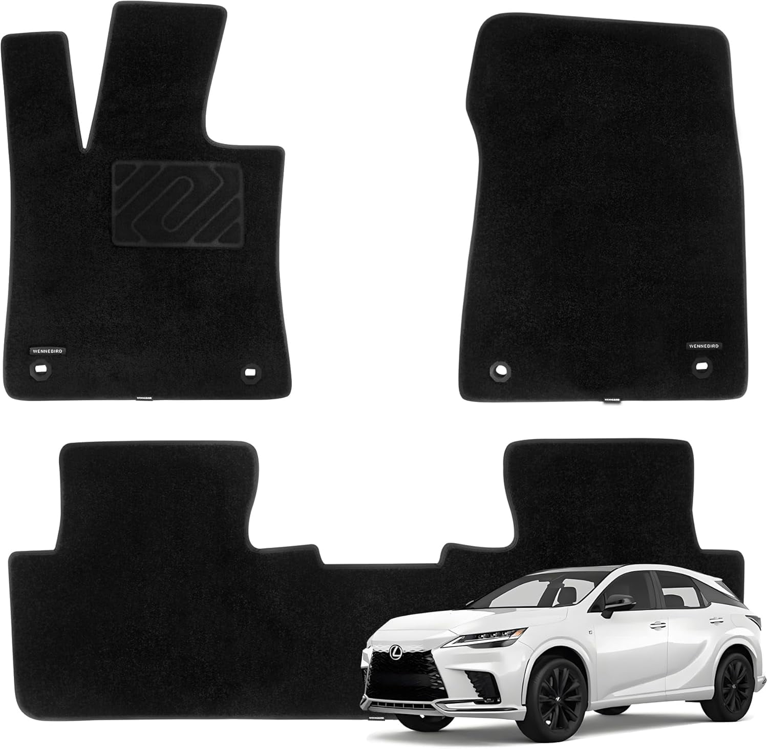 WENNEBIRD Superior Carpet Floor Mats for 2016-2022 Lexus RX350, RX 450h ...